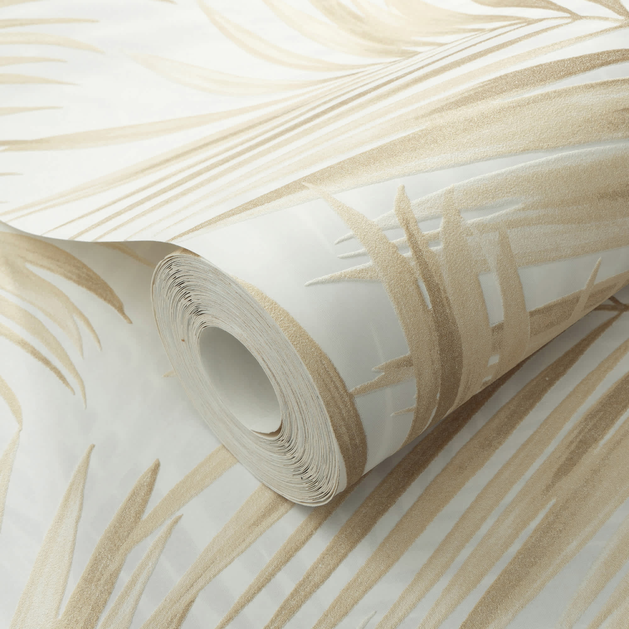 Veer Decor Calvado Palm Beige Wallpaper in the Wallpaper department at ...