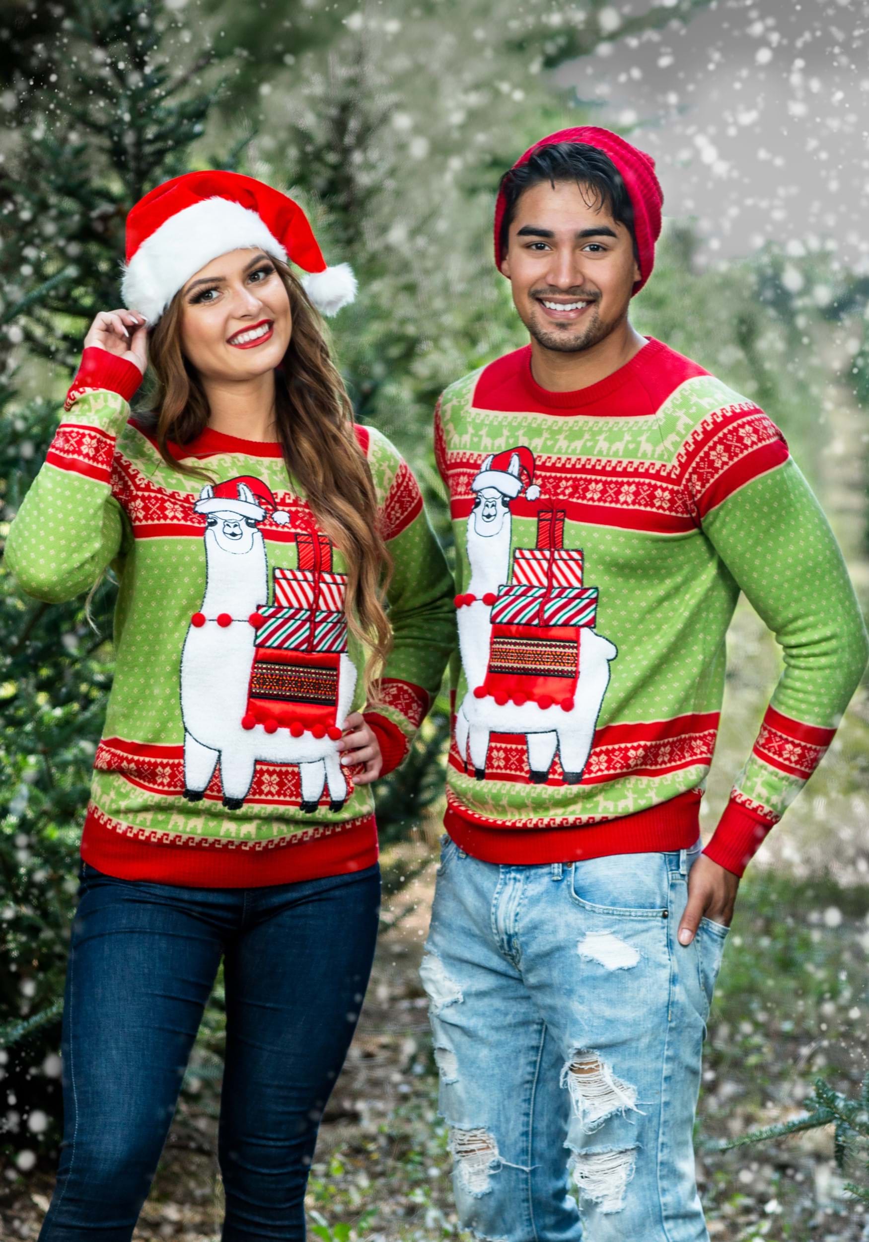 HalloweenCostumes.com FUN Wear Christmas Llama Adult Ugly Sweater ...