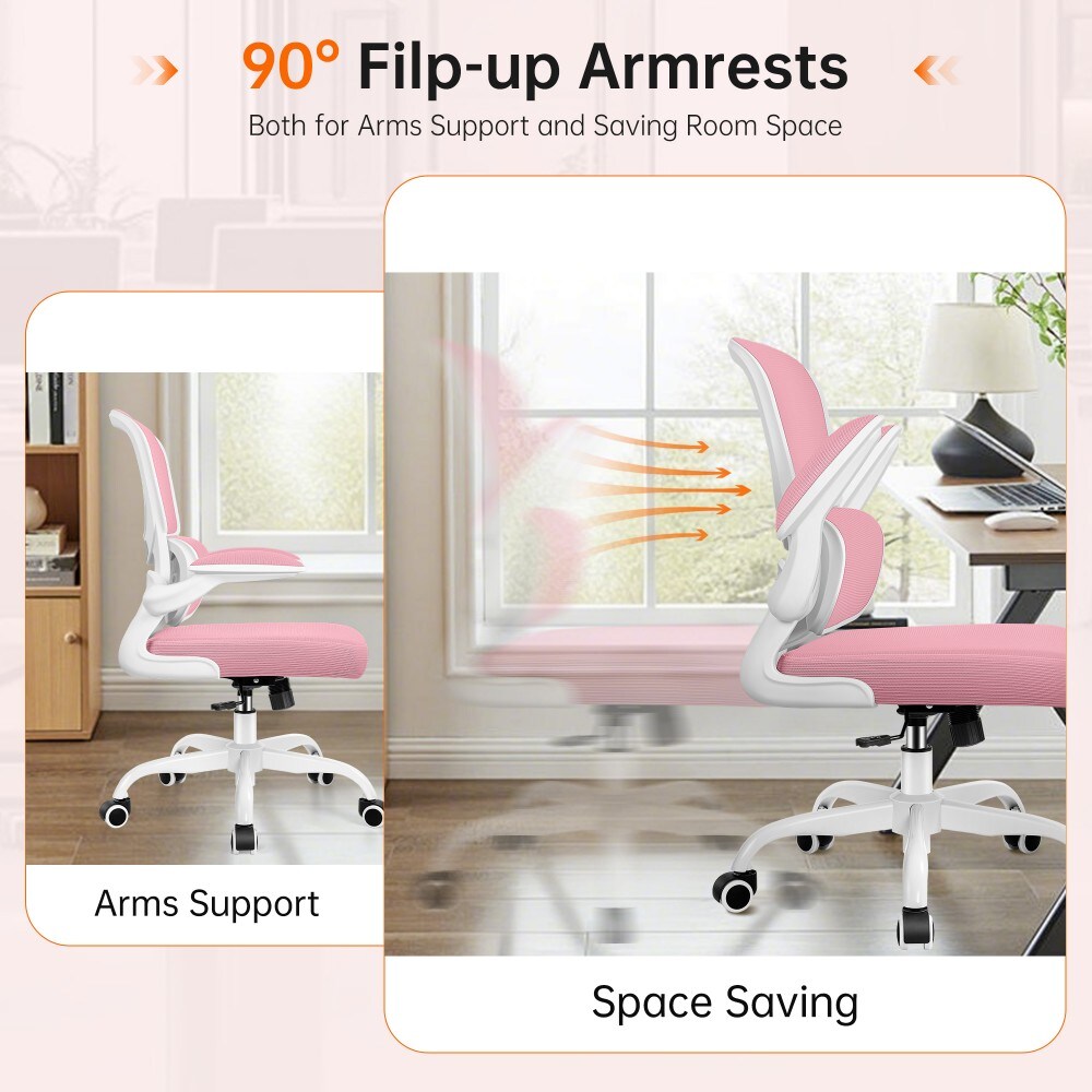 KERDOM Ergonomic Desk Chair with Adjustable Lumbar Support Mesh ...