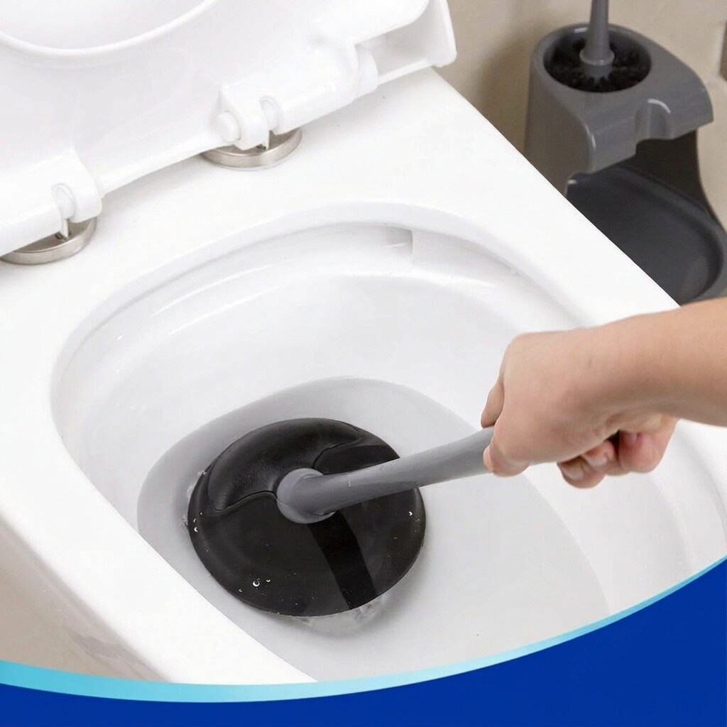 Justincity Toilet Plunger and Bowl Brush Combo Set Heavy Duty Rubber ...