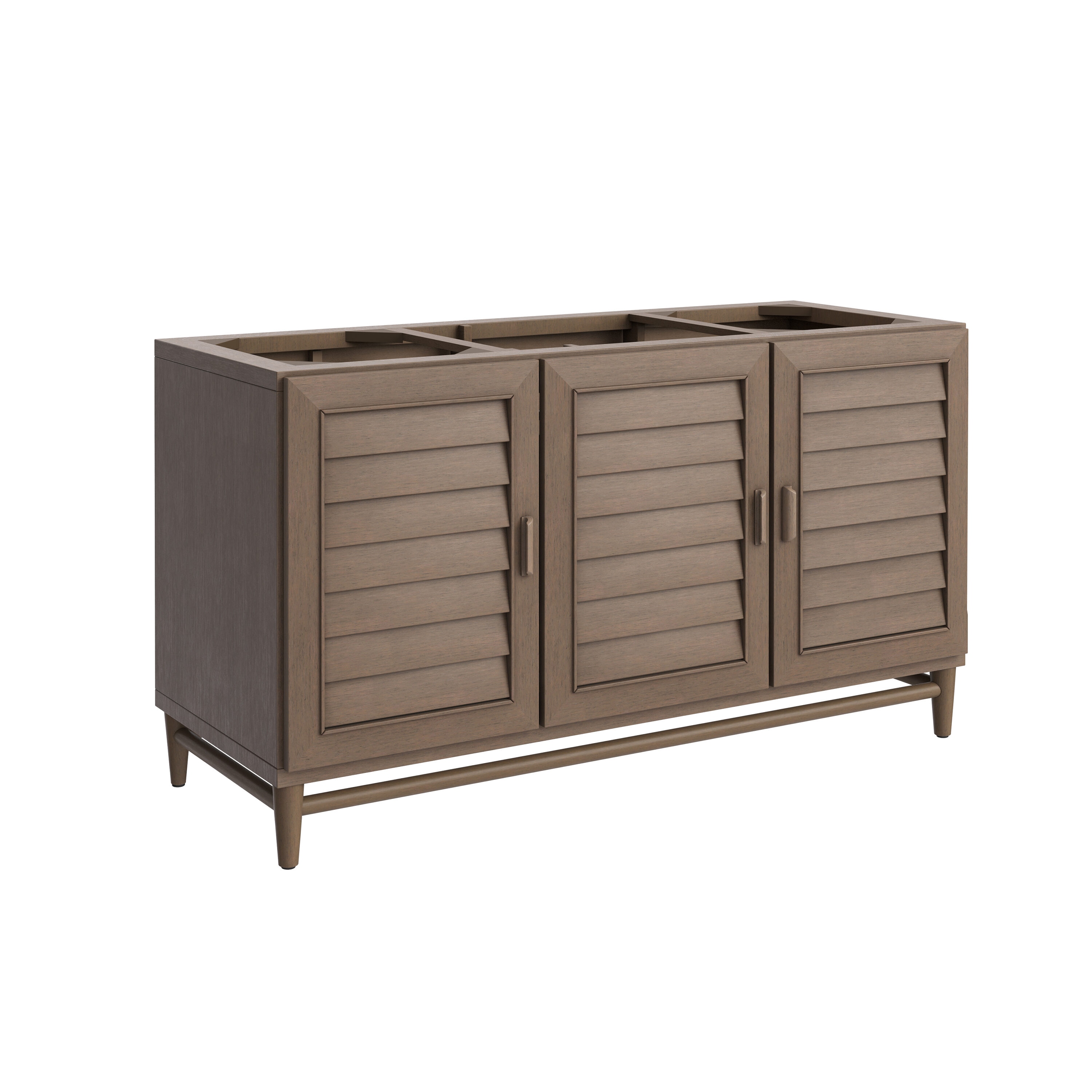 James Martin Vanities Portland 60-in Whitewashed Walnut Undermount ...
