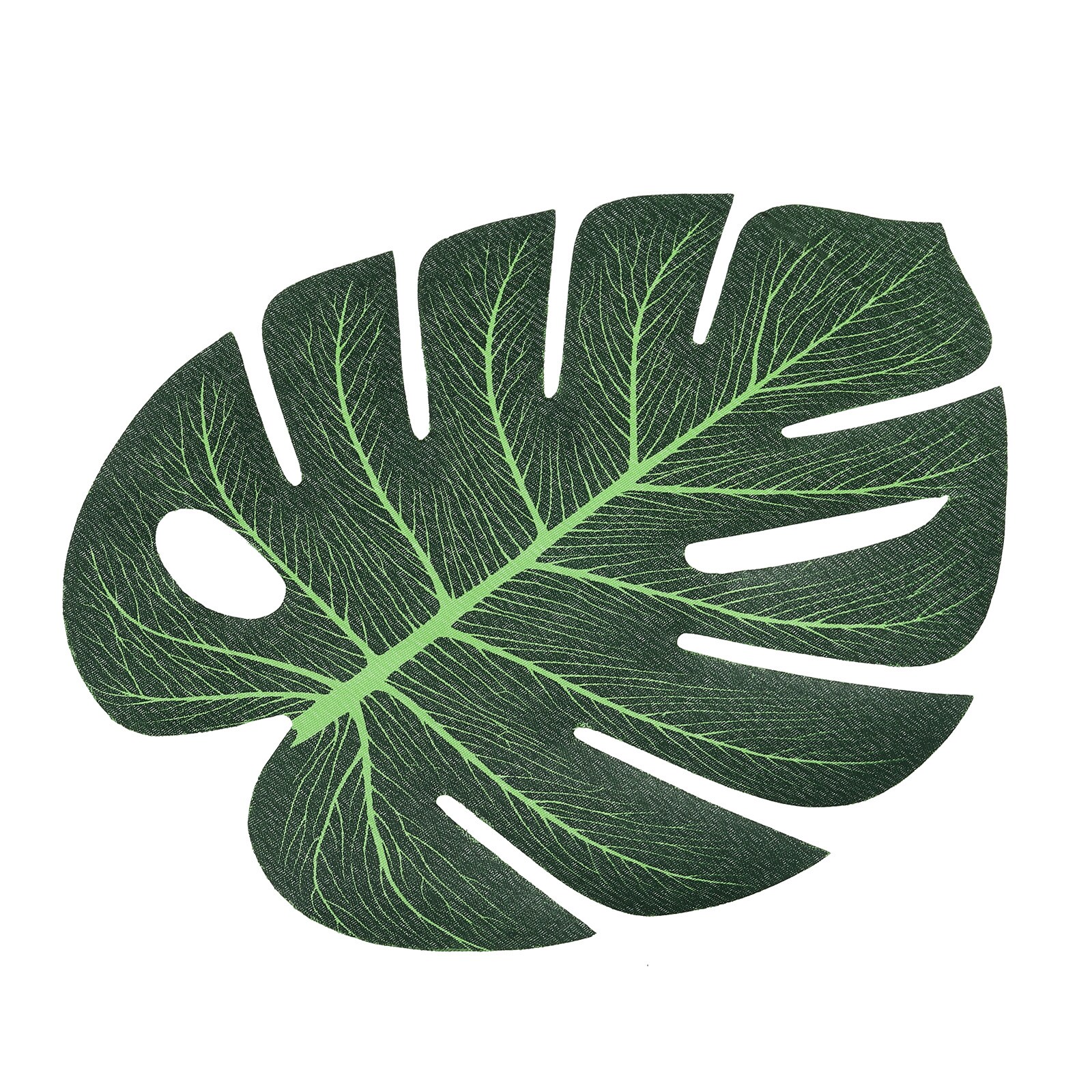 PATIKIL Green Palm Leaves 24pcs Artificial Palm Leaves Faux Palm Fronds ...