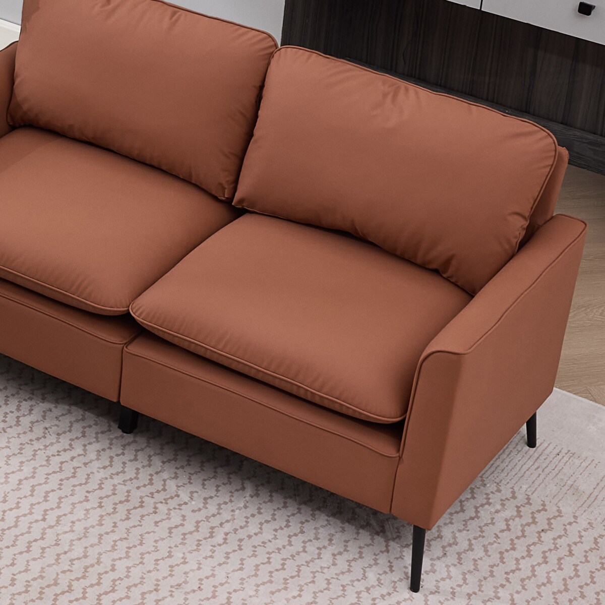 Streamdale Furniture Streamdale TS Cat Paw Leather Loveseat - Nordic ...