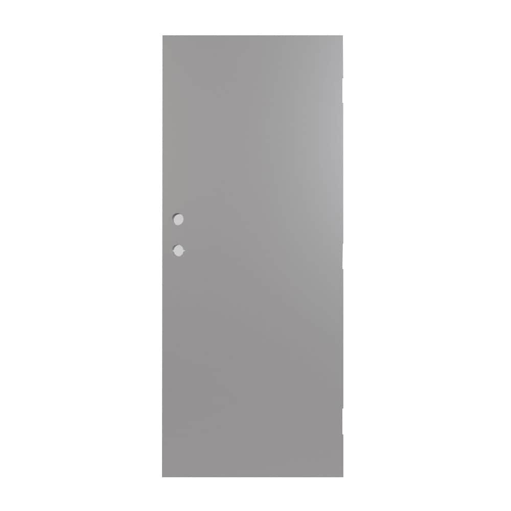 Fortis Doors Double Bore - Cylindrical Deadbolt Lock 36-in x 84-in Gray ...