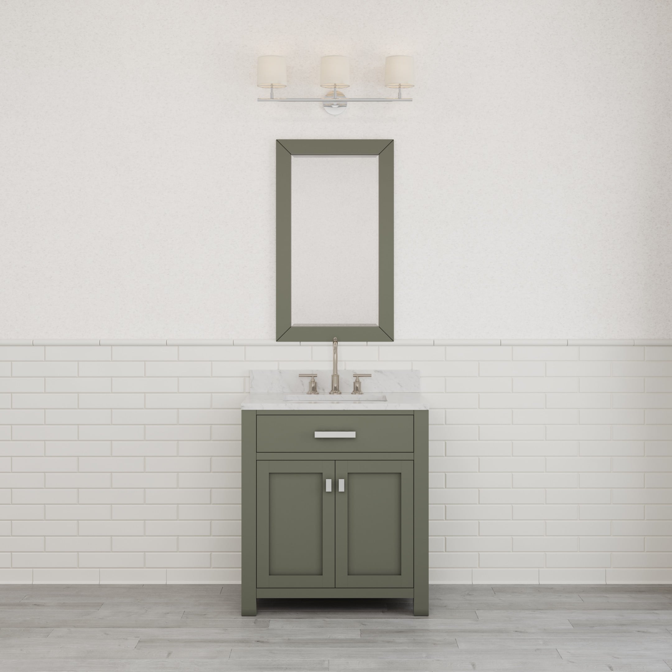 Water Creation Madison 30-in Glacial Green Undermount Single Sink ...