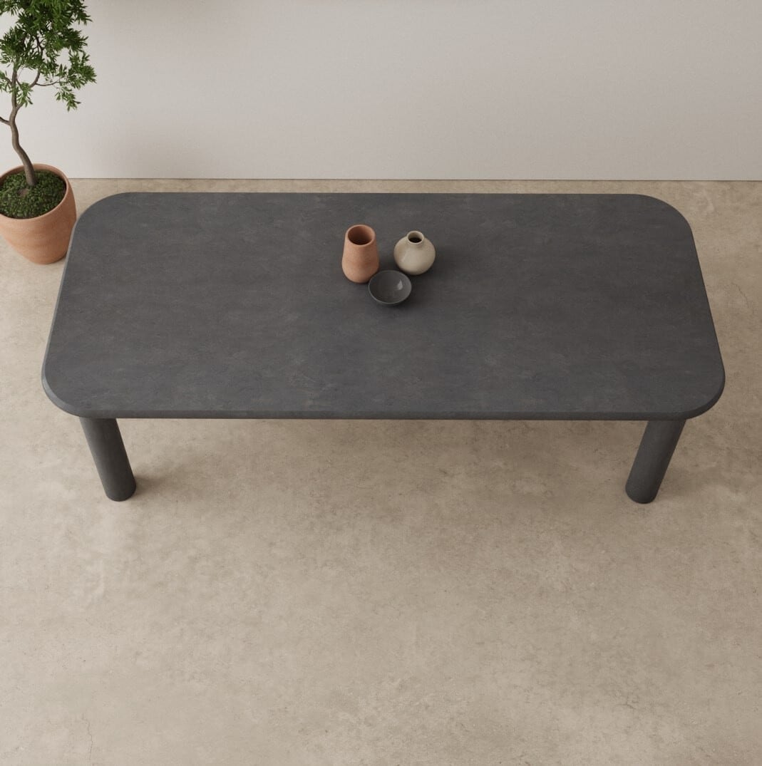 Urban Woodcraft Grey Mortex Contemporary/Modern Wood Dining Table, with ...