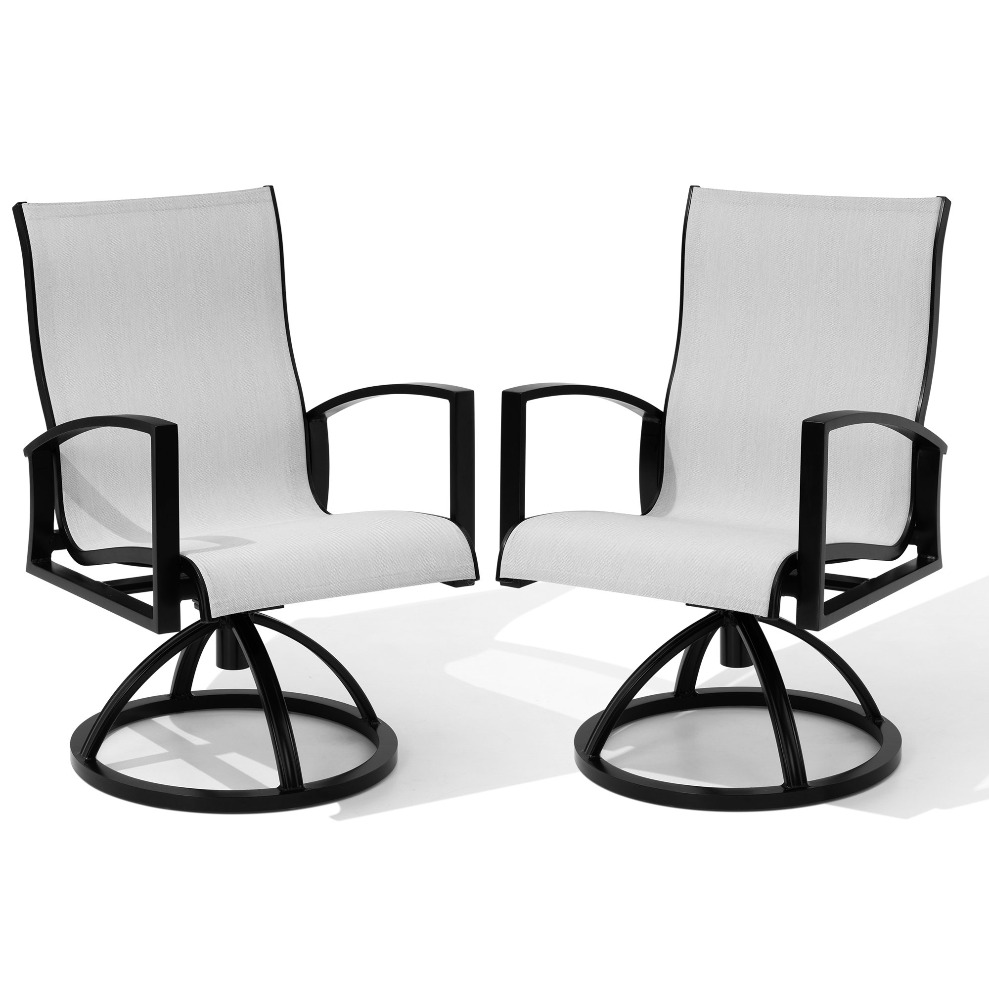Crestlive Products Outdoor Patio Dining Chair With Sunbrella Textilene ...