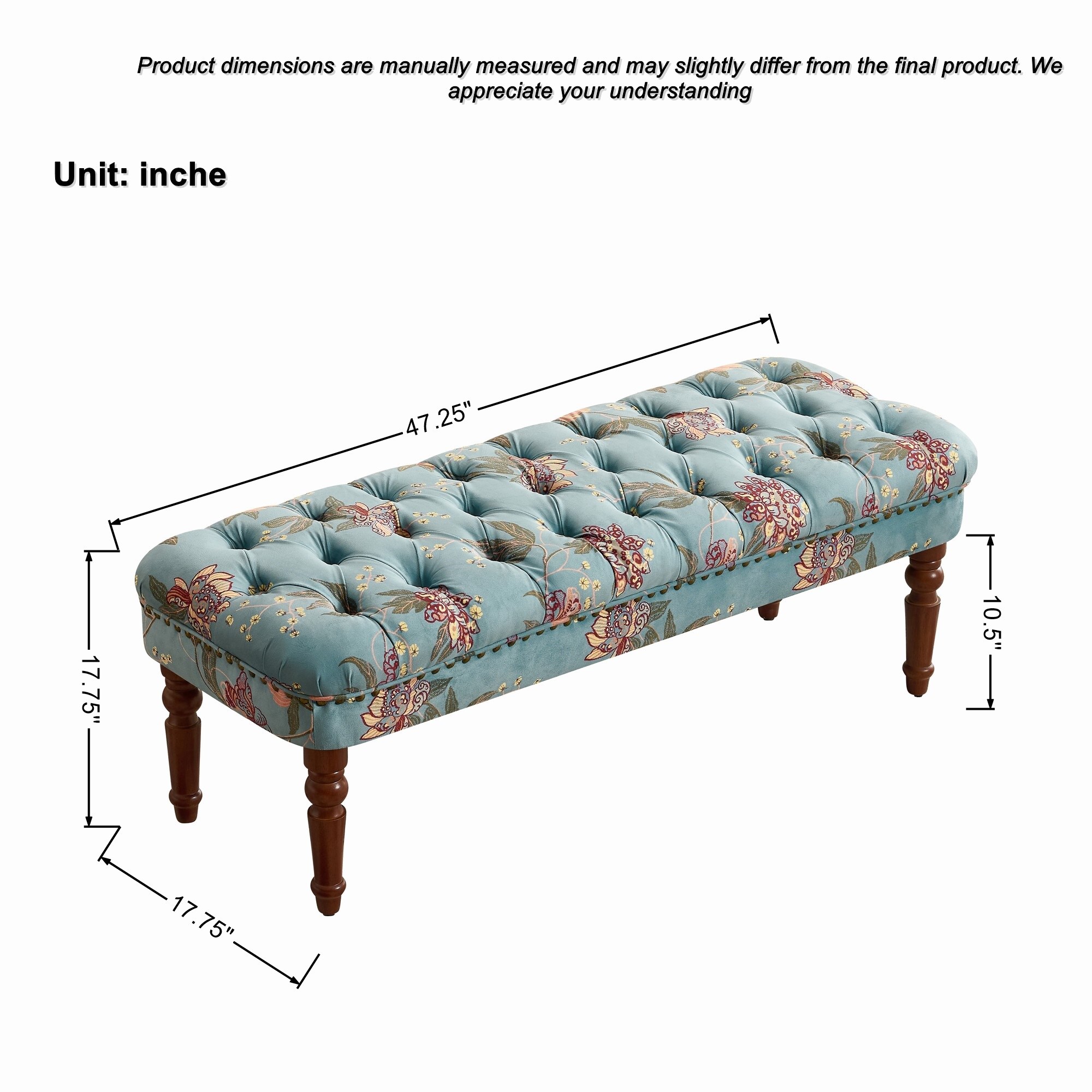 LUXEYARD Sofa Chair Living Room Single Sofa Chair and Tufted Floral ...