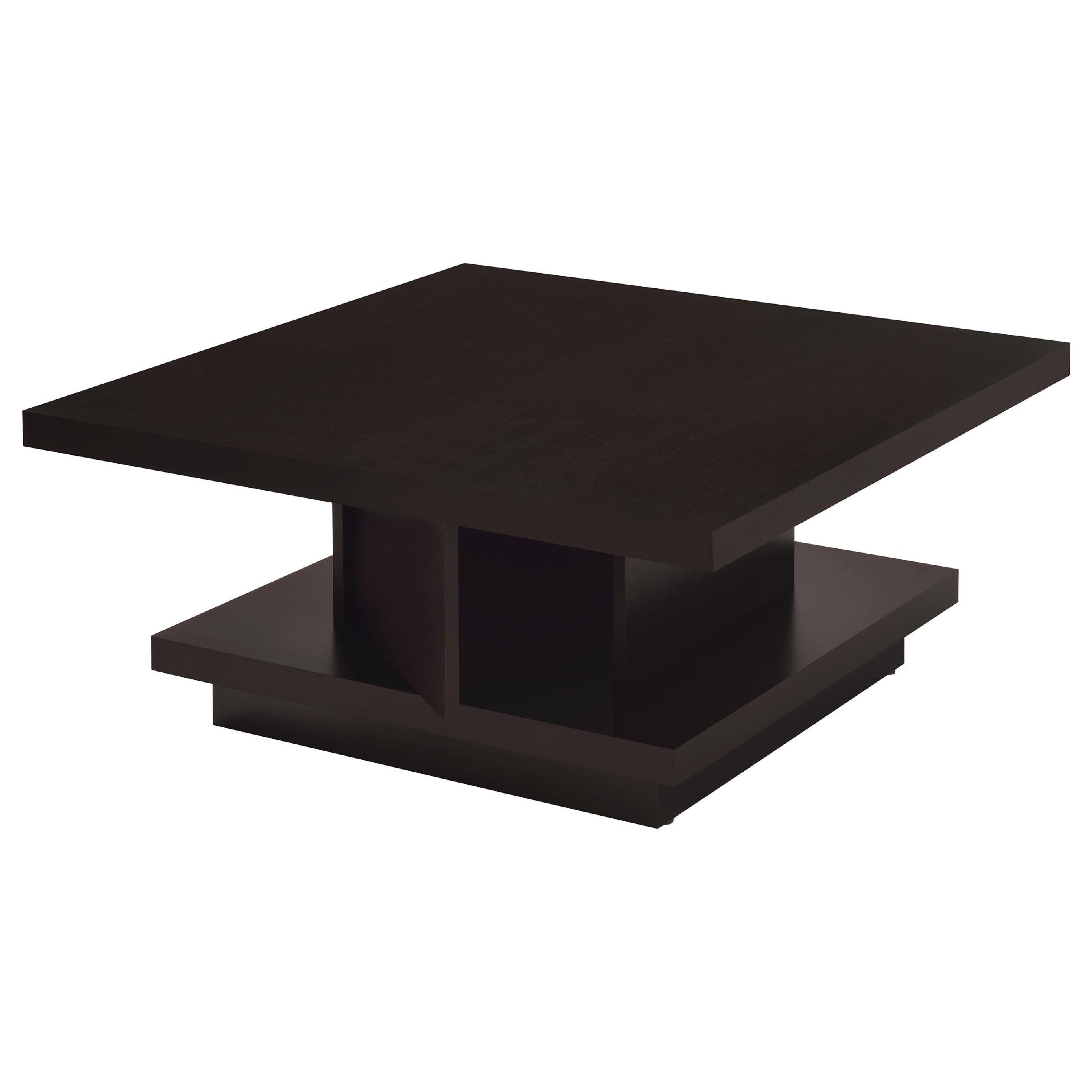 Benzara Reese 3Piece Square Coffee and End Tables Set Tiered Design ...