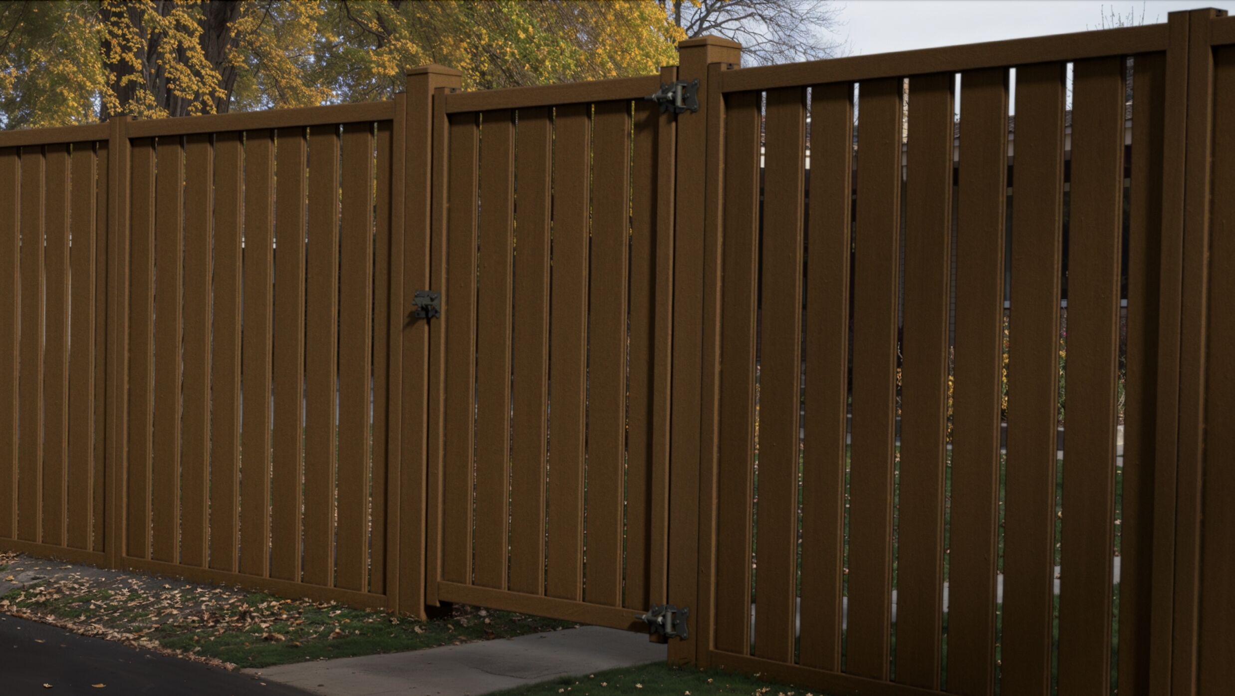 Natures Composites Horizontal Modern Semi-Privacy 6-ft H x 4-ft W ...