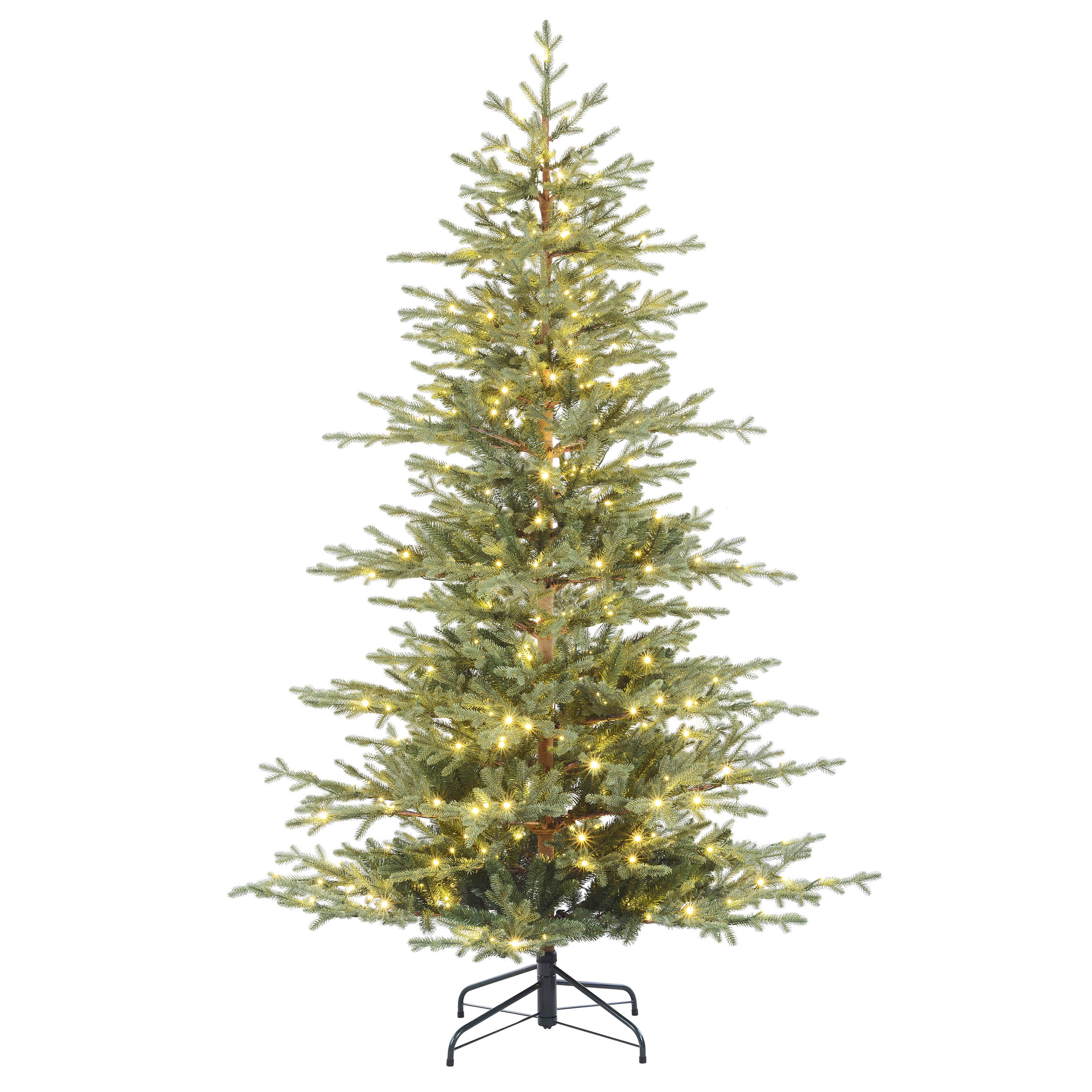 Haute Decor 7 Foot Pre-Lit Alberta Alpine Fir Christmas Tree with 400 ...