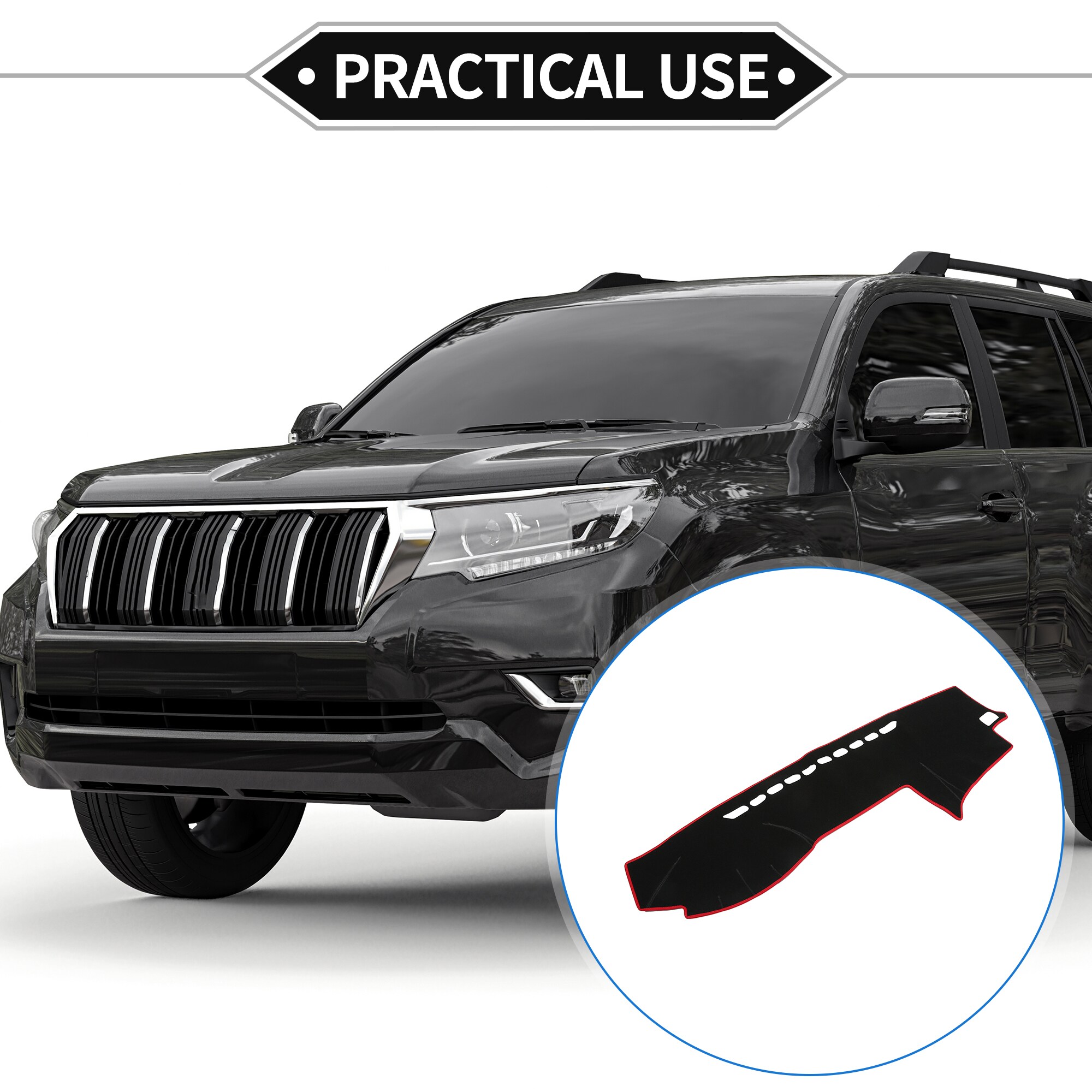Unique Bargains Dash Cover Compatible for Toyota Prado 120 Series 2003 ...