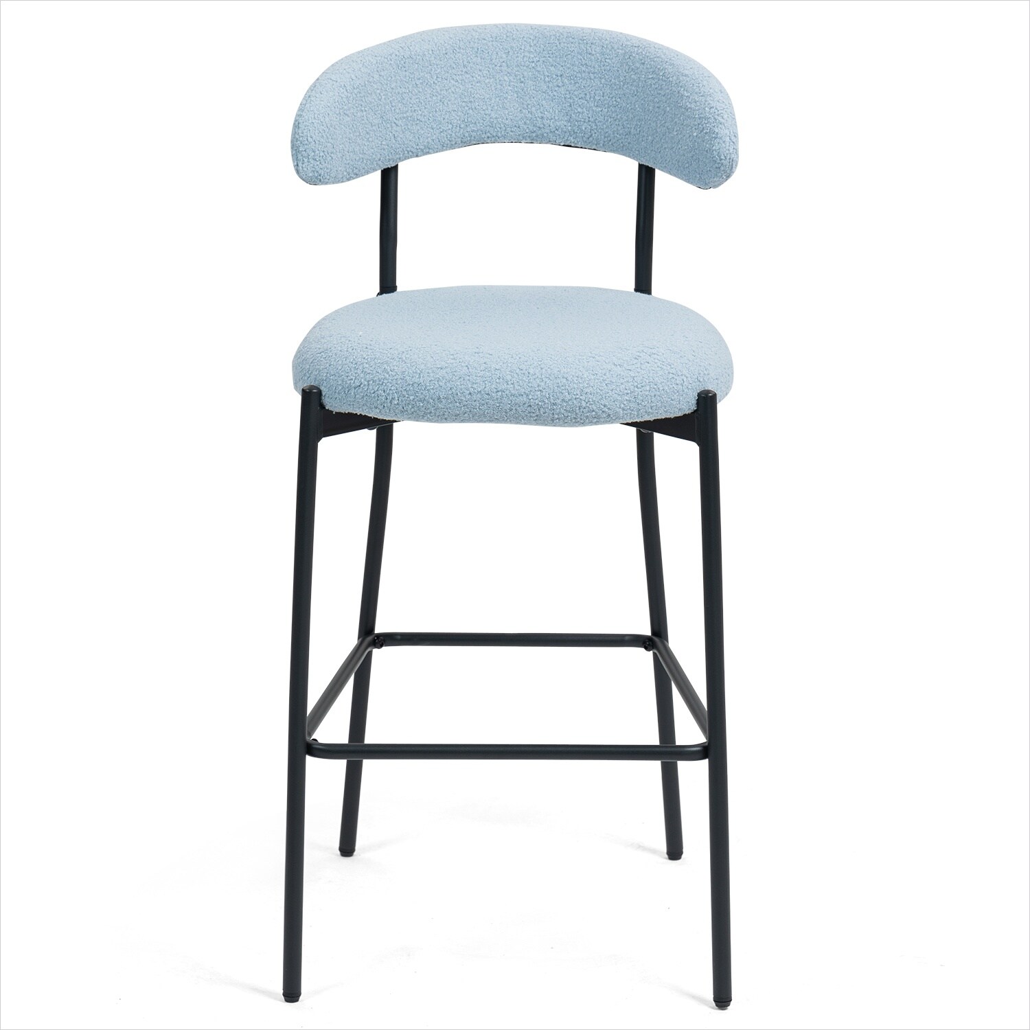 Watnature Compact 26-Inch Counter Height Bar Stool Teddy Fabric ...