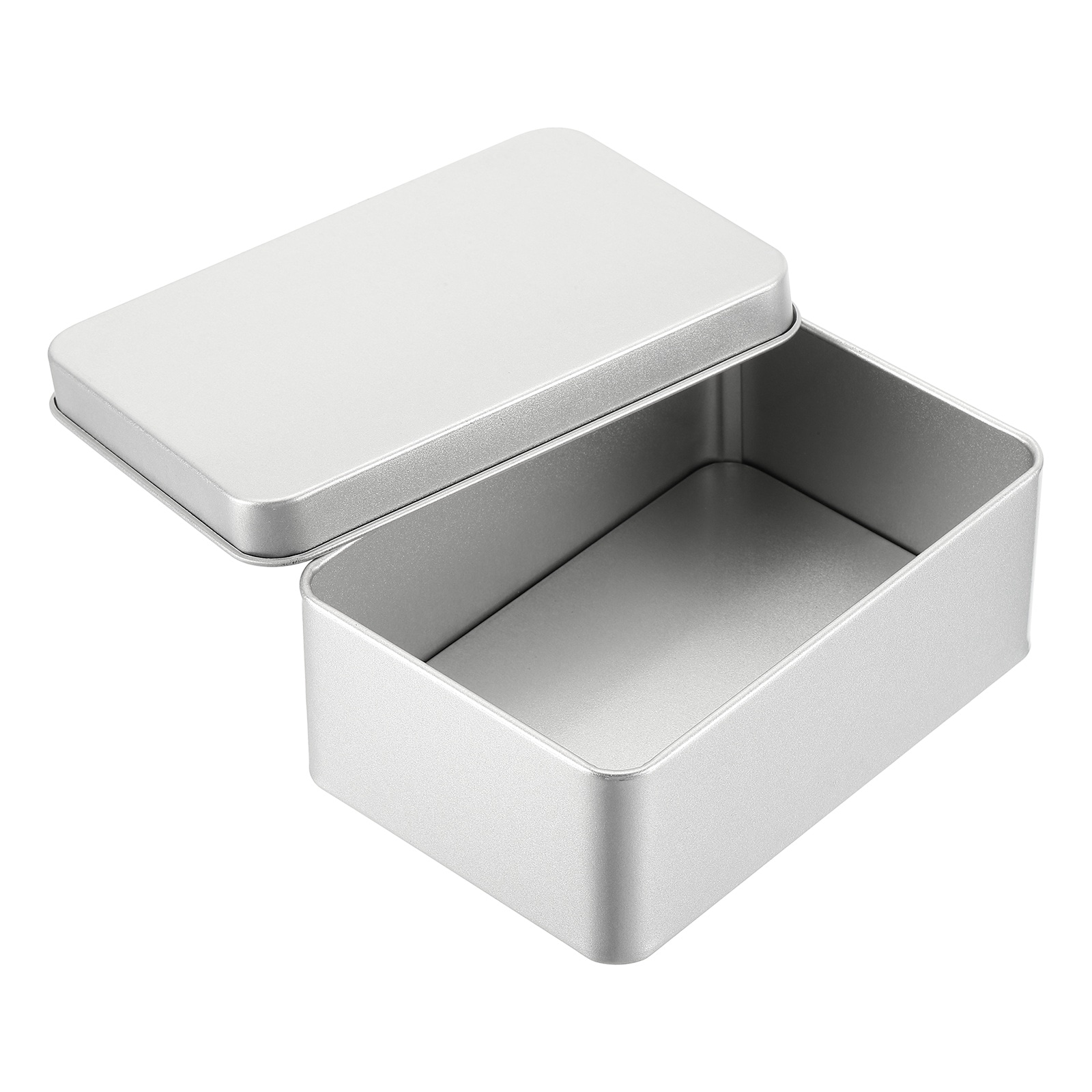 PATIKIL Metal Tin Box 4.4 x 2.9 x 1.6 Inch Rectangular Storage Tin Box ...
