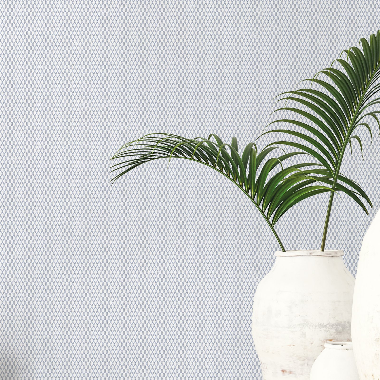 Galerie Small Prints Double Links Blue Wallpaper G56656 in the ...