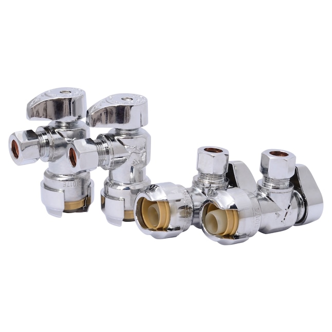 SharkBite 1/2-in Push-to-connect x 3/8-in OD Compression Brass Quarter ... SharkBite 1/2-in Push-to-connect x 3/8-in OD Compression Brass Quarter ...