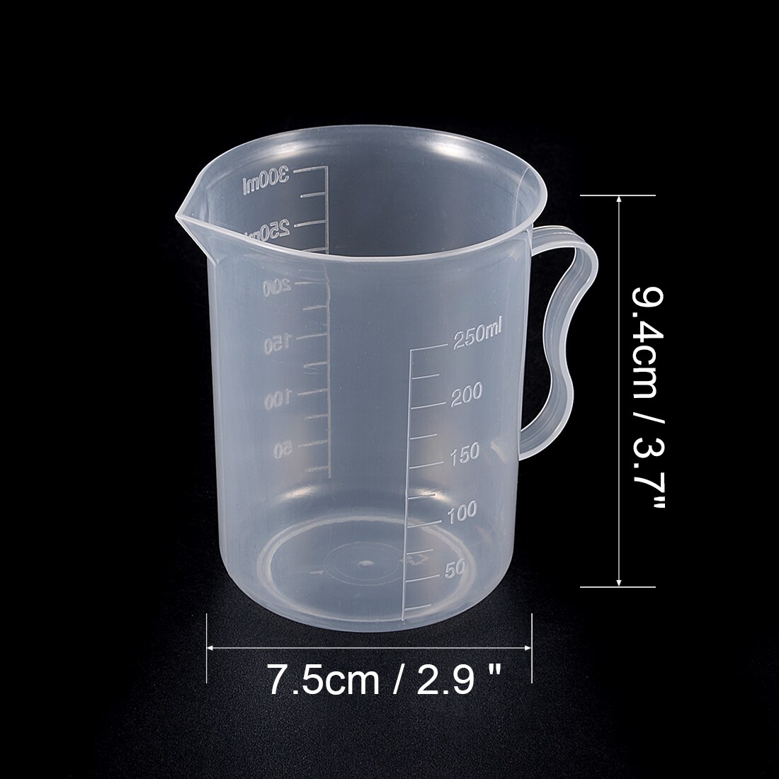 Unique Bargains Measuring Cup 250ml PP Plastic Graduated Beaker ...
