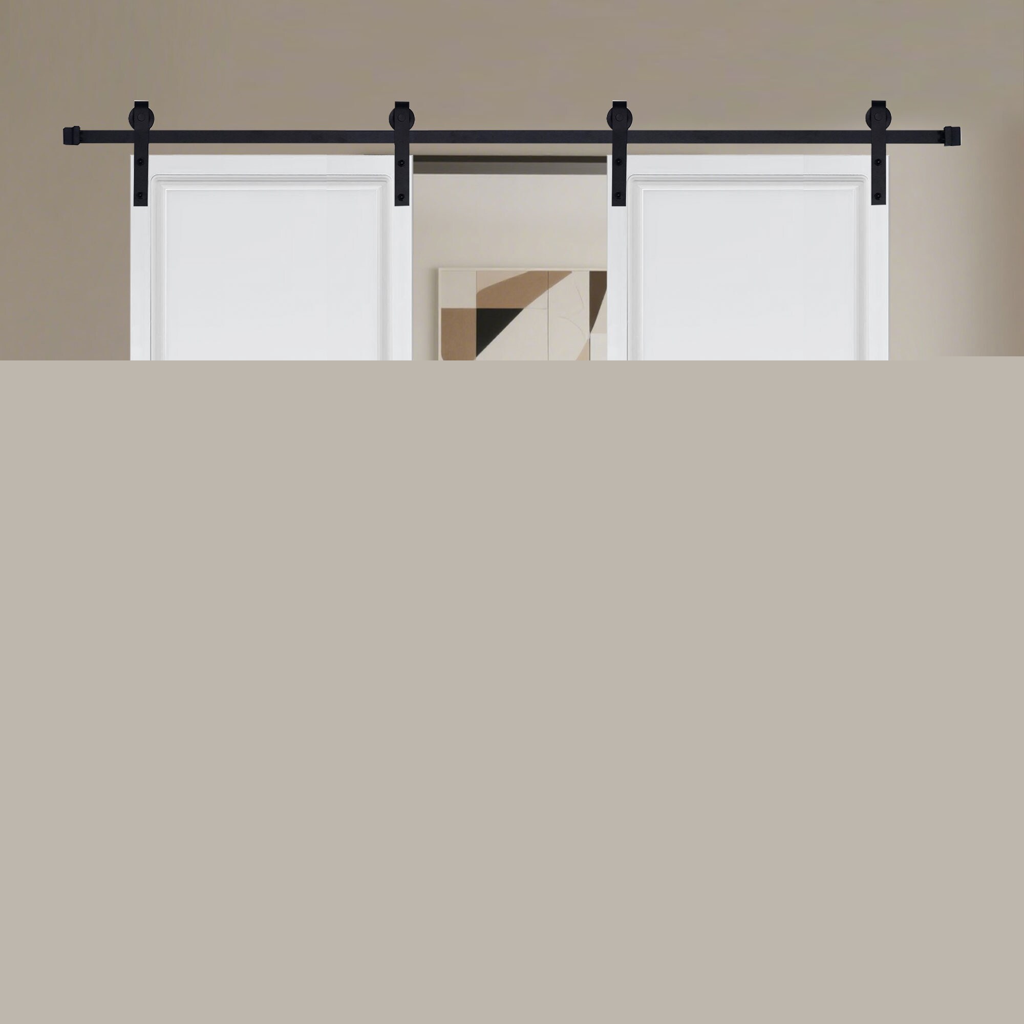 LOVMOR Dual 2-Panel Cottage style door 0.75 inch thick 36 inch x 80 ...