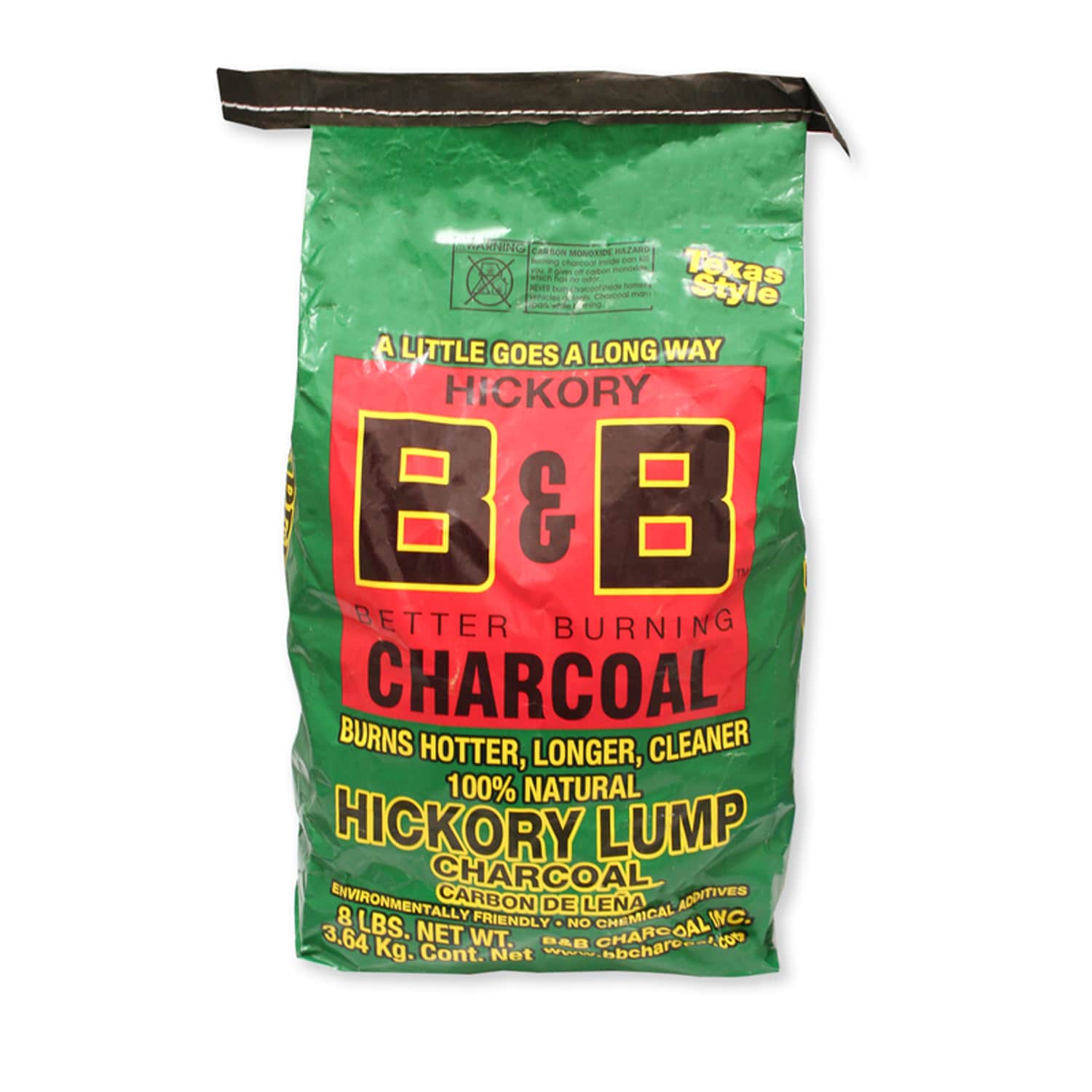 B&B CHARCOAL B and B Charcoal All Natural Hickory Lump Charcoal 8 lb in ...