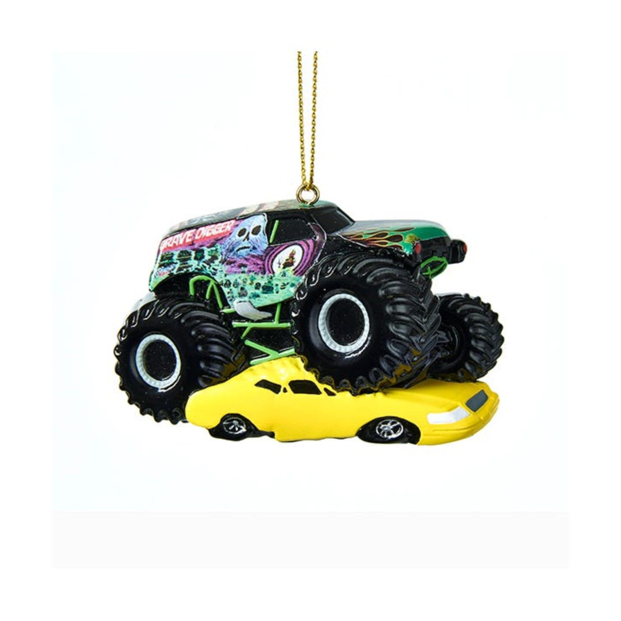 Kurt S. Adler Hanging Christmas Tree Ornament - Monster Jam Grave ...
