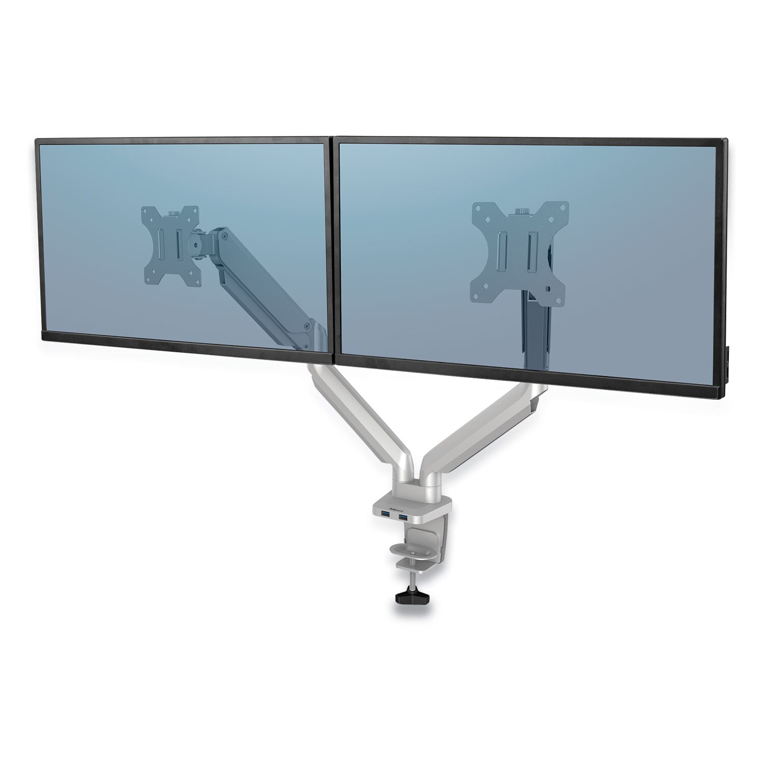 Fellowes Platinum Series Dual Monitor Arm For 40 Monitors 360 deg ...