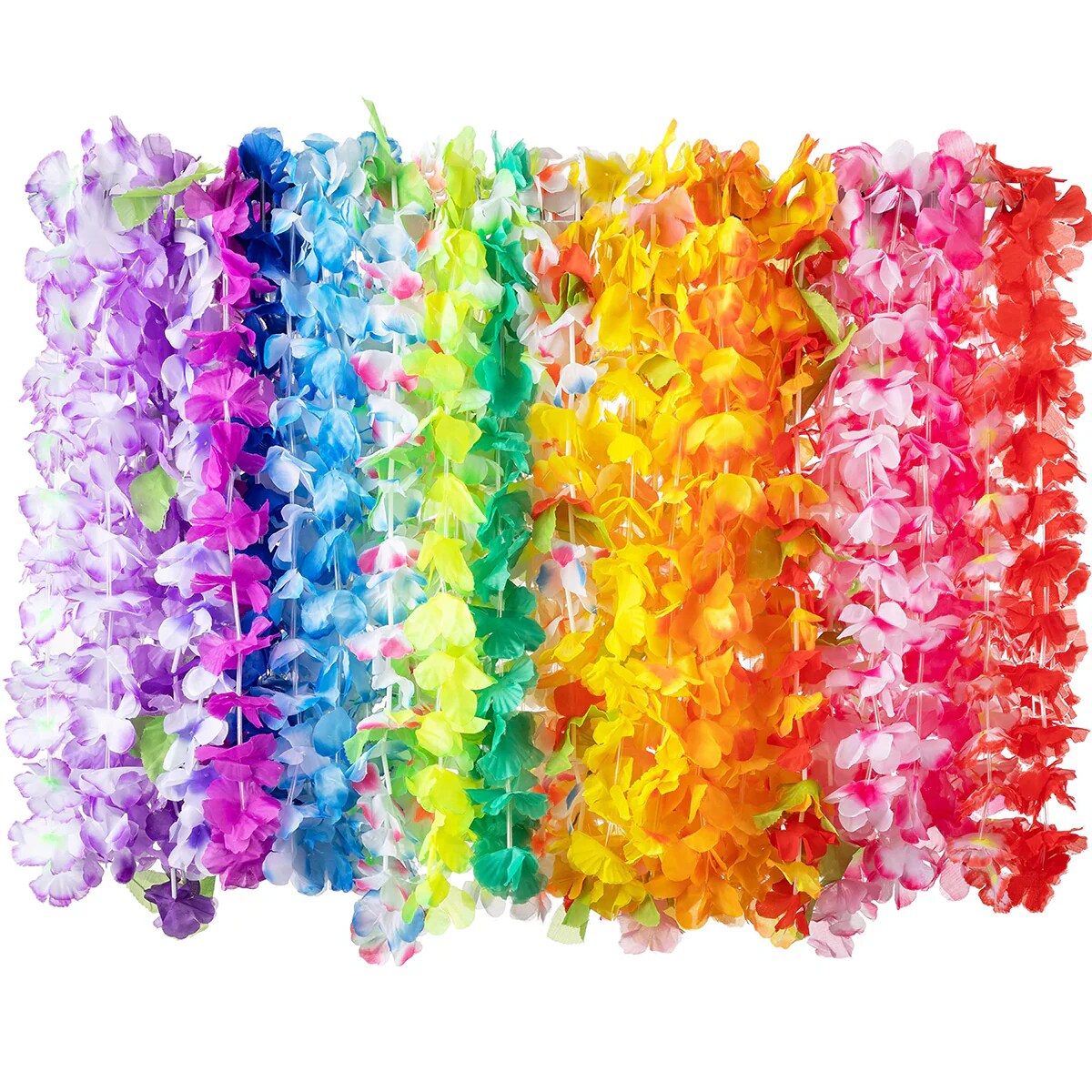 Joyfy Assorted Hawaiian Flower Leis - 12 Pack in the Kids Play Toys ...