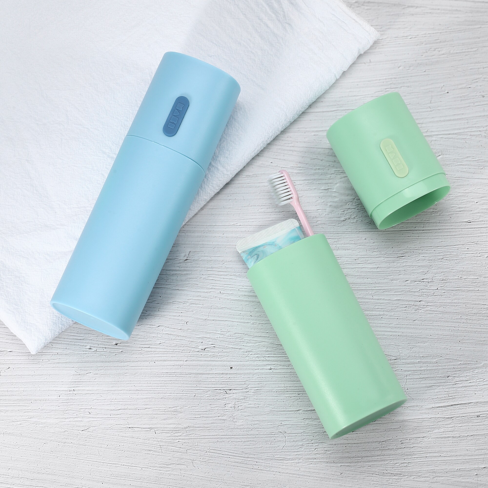 Unique Bargains 2pcs Toothbrush Travel Case PP Lightweight Traveling ...