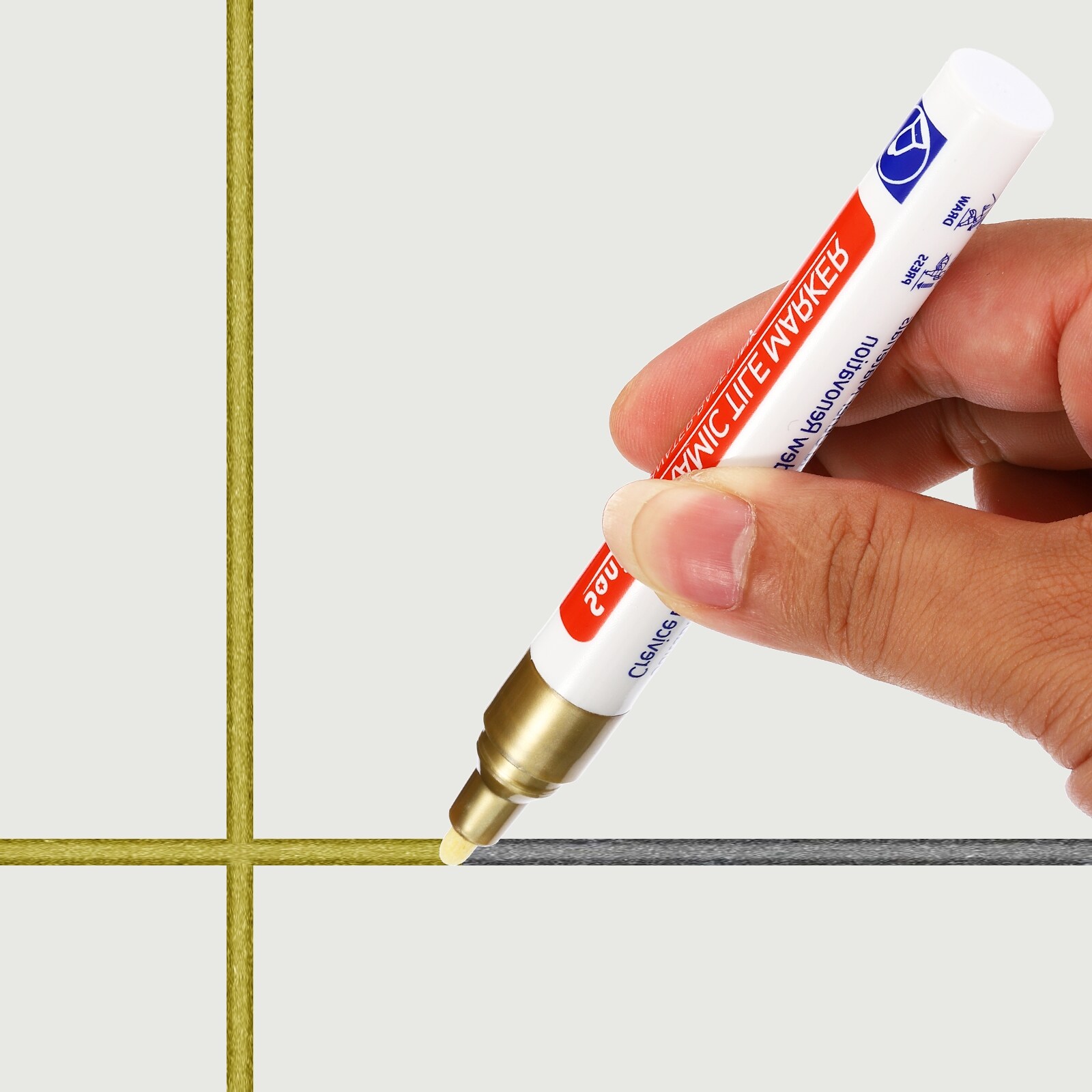 PATIKIL Grout Pen 4 Pack Golden Tile Marker Waterproof Grout Sealer Pen ...