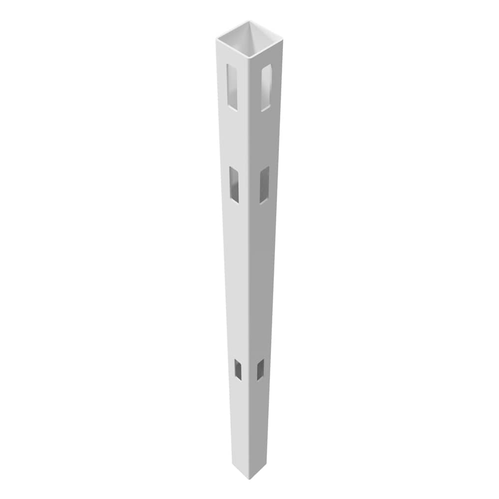 Illusions 8-ft H x 5-in W White Privacy Vinyl Corner Fence post at ...