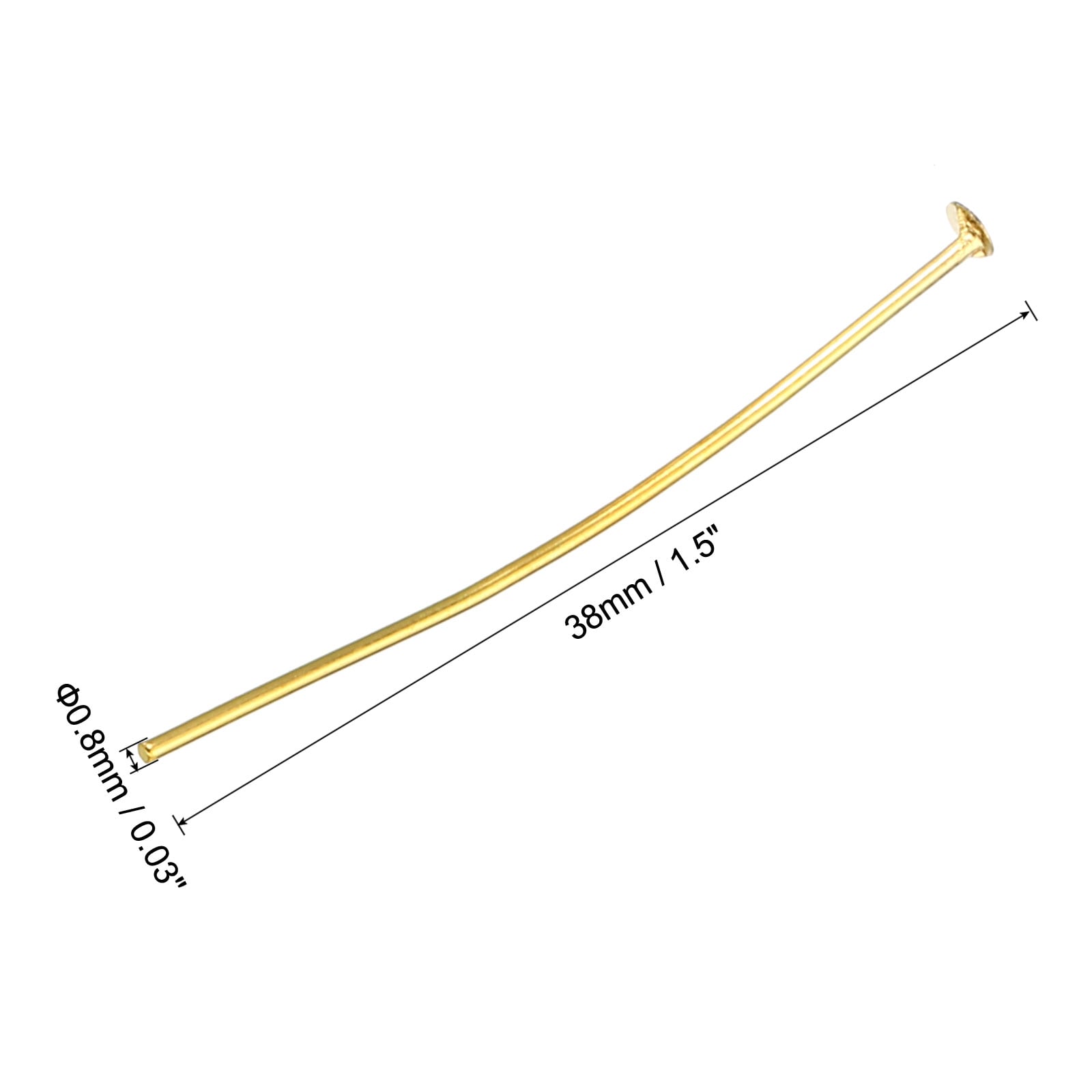 PATIKIL 230 Pack 38mm Length Chandelier Replacement Prism Metal Pins ...