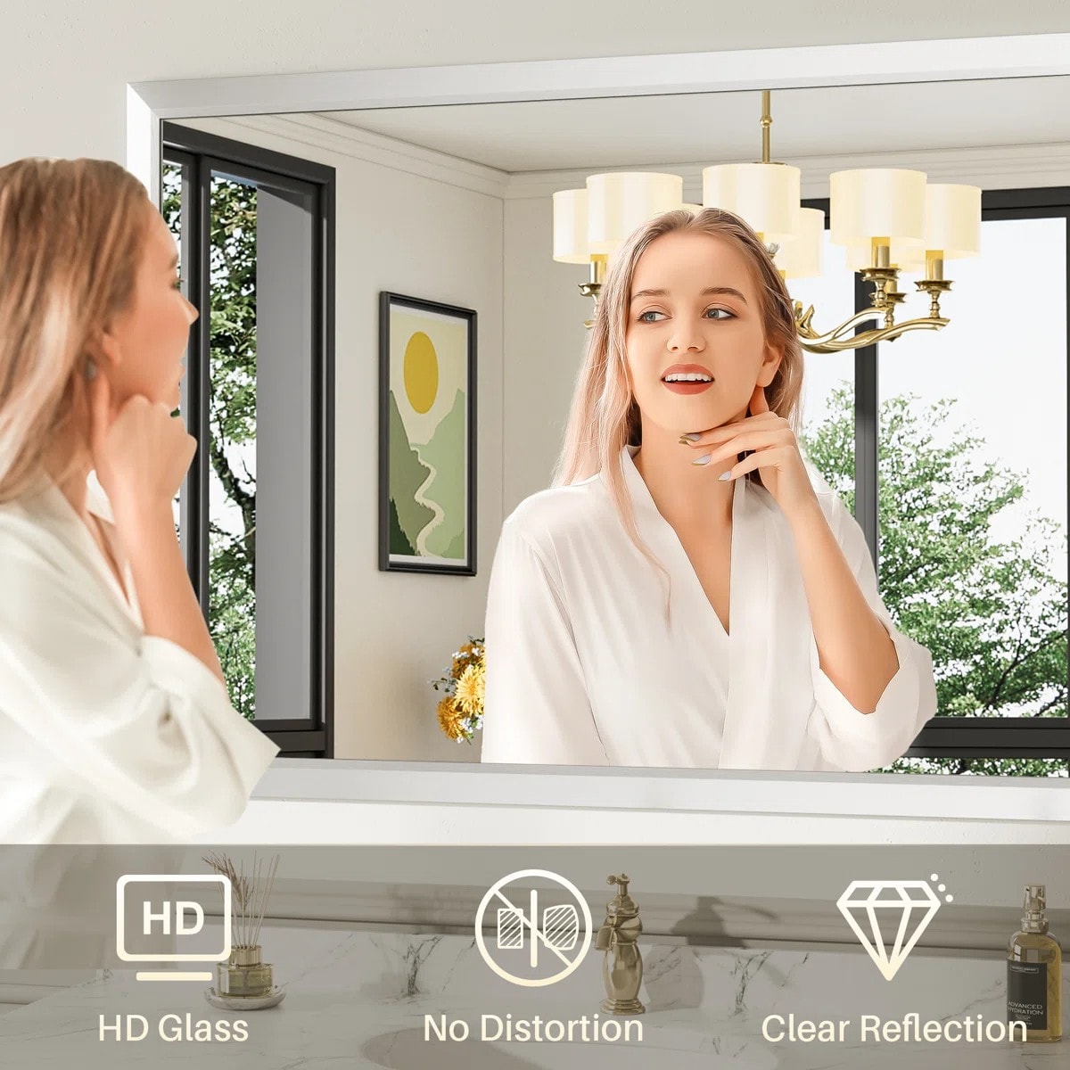Blisstyle Tempered Glass Horizontally and Vertically 20-in x 28-in ...