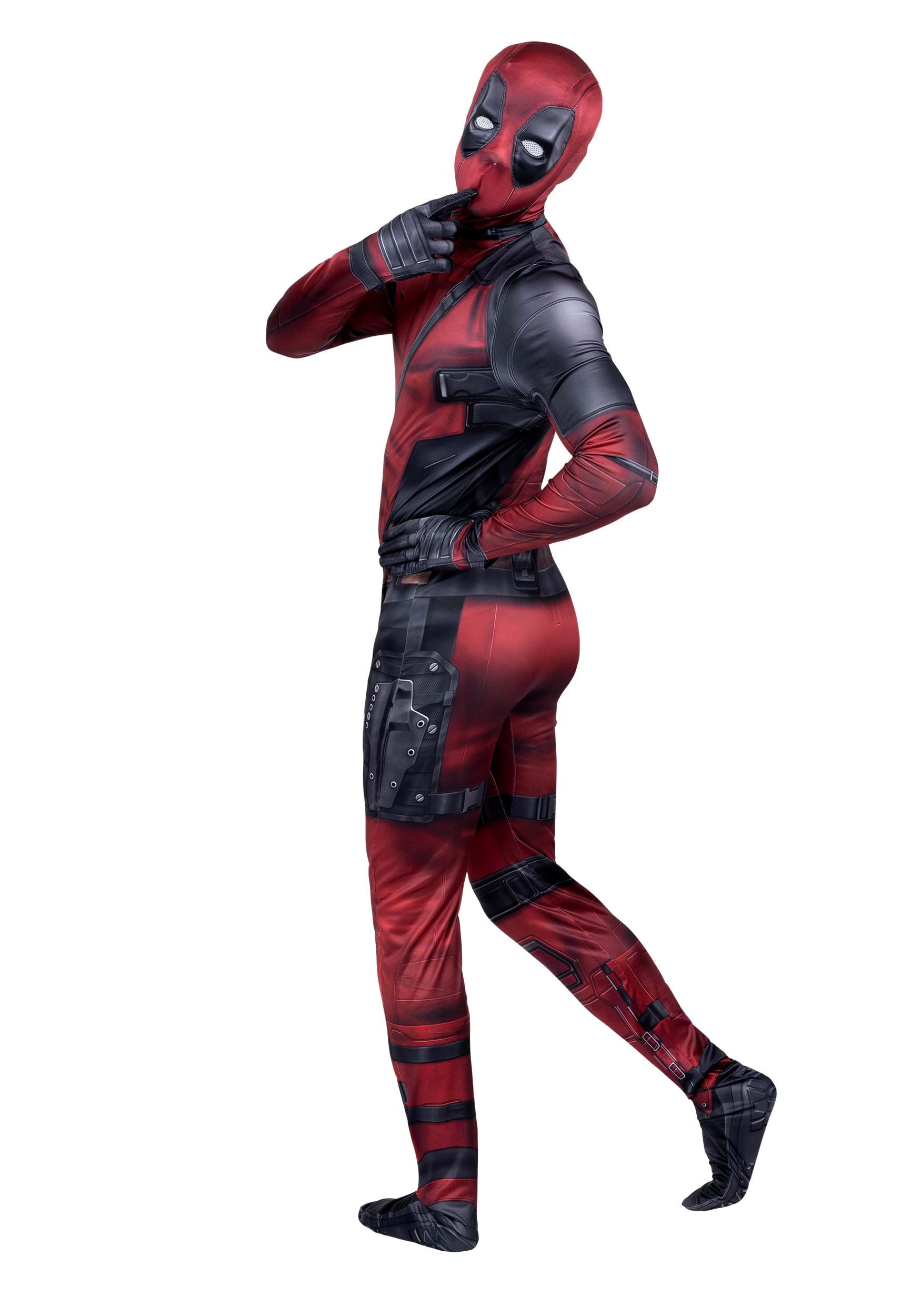 Jazwares Adult Marvel Deadpool Zentai Suit Costume Superhero Costumes ...