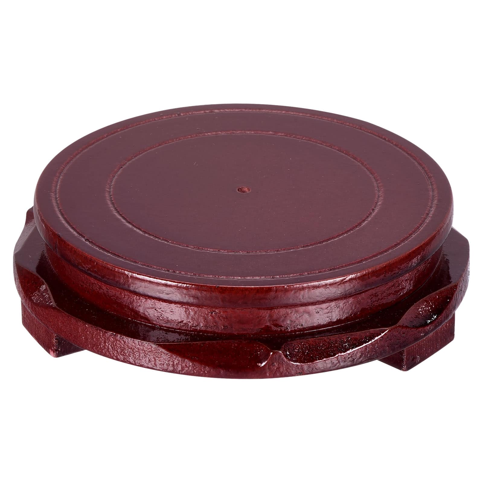 PATIKIL Planter Display Stand 5.1 Inch Dia Round Bonsai Base Imitation ...