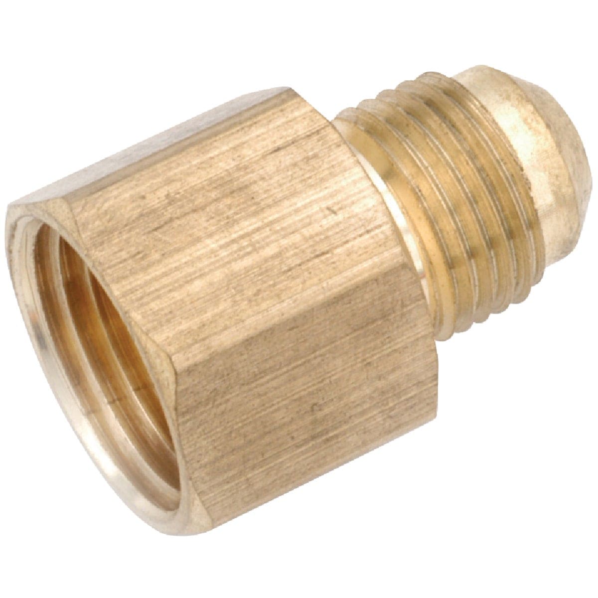 Anderson Metals 754046-0402 Lead-free 45 Flare Tube Coupling Brass 1/4 ...