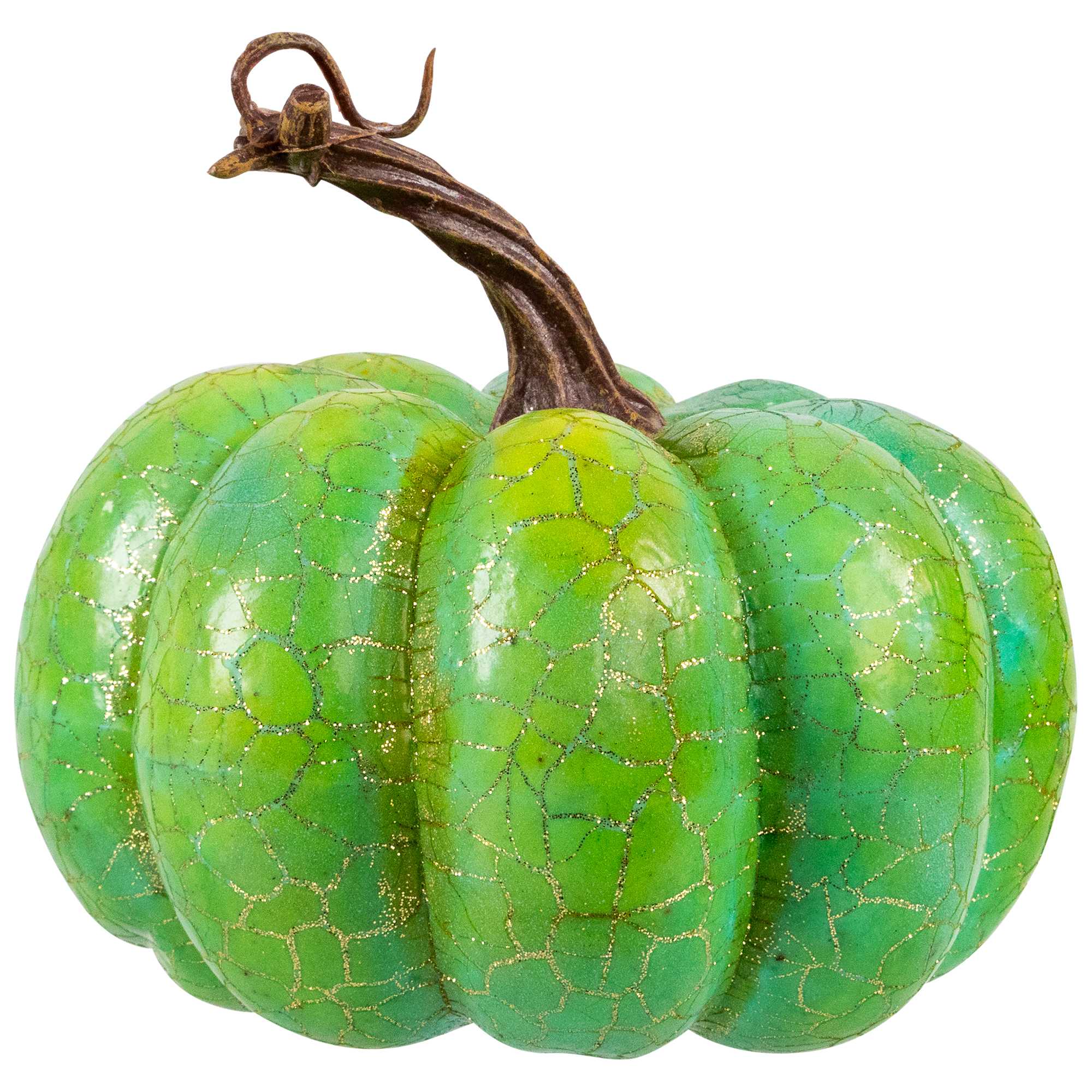 Northlight Crackle Finish Fall Harvest Pumpkin Decorations - 5 inch ...