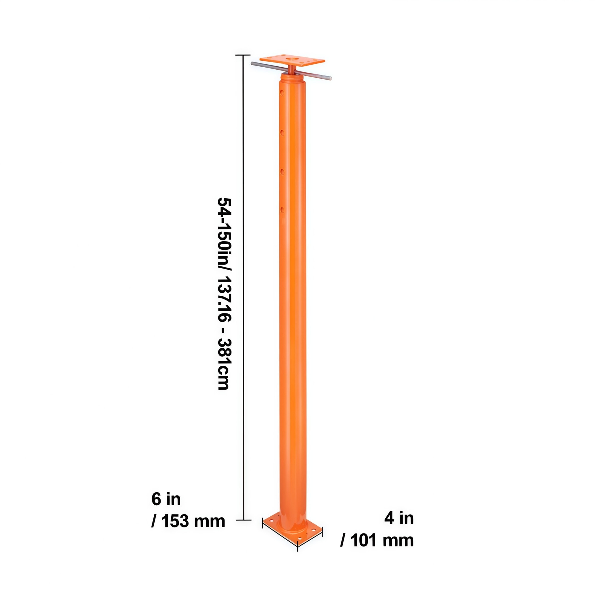 Numhew 54in to 150in H Adjustable Support Beam Steel Telescoping Jack ...