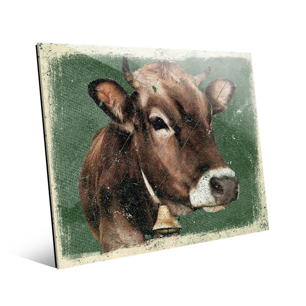 Creative Gallery Clancy The Cow 14-in H x 11-in W Country Print at ...