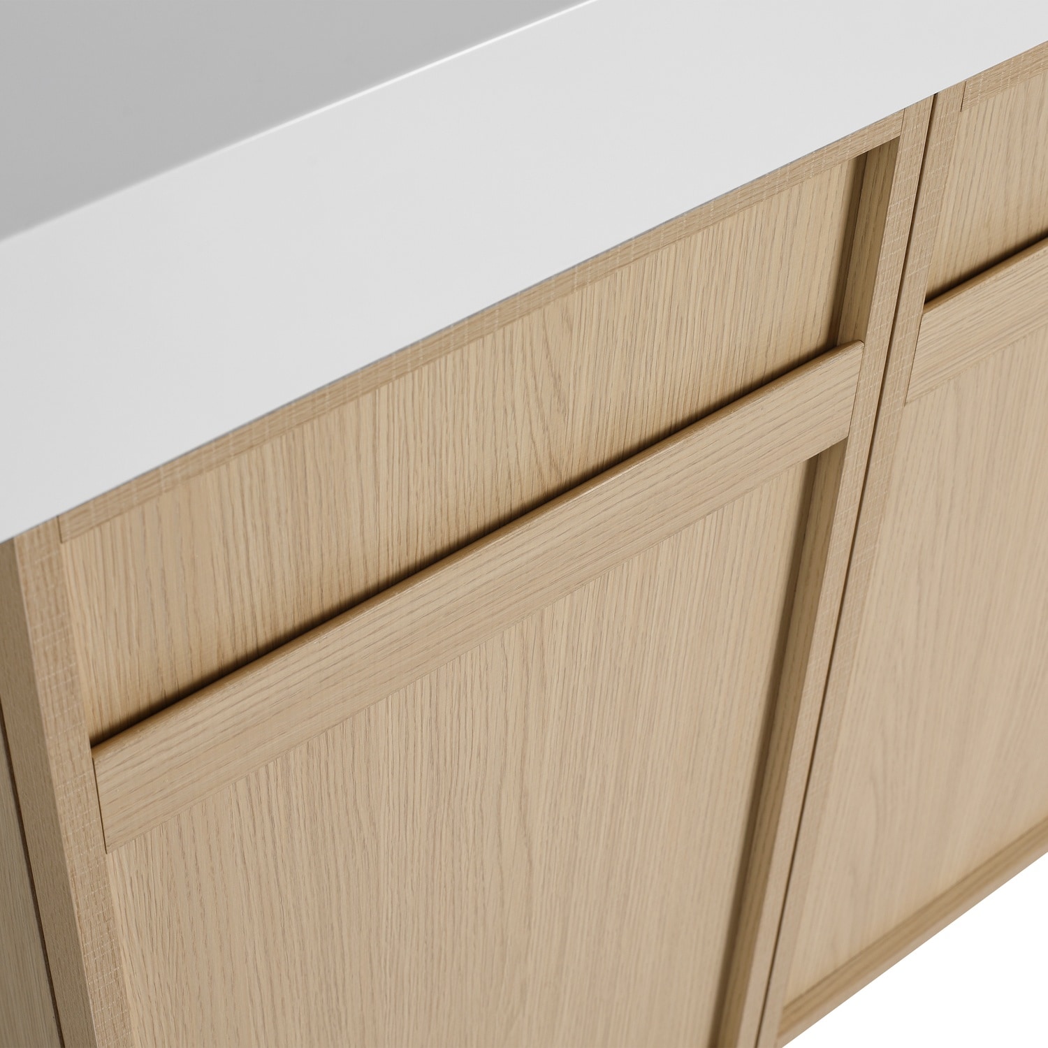 Watnature Contemporary Oak Plywood 47-Inch Freestanding Bathroom Vanity ...