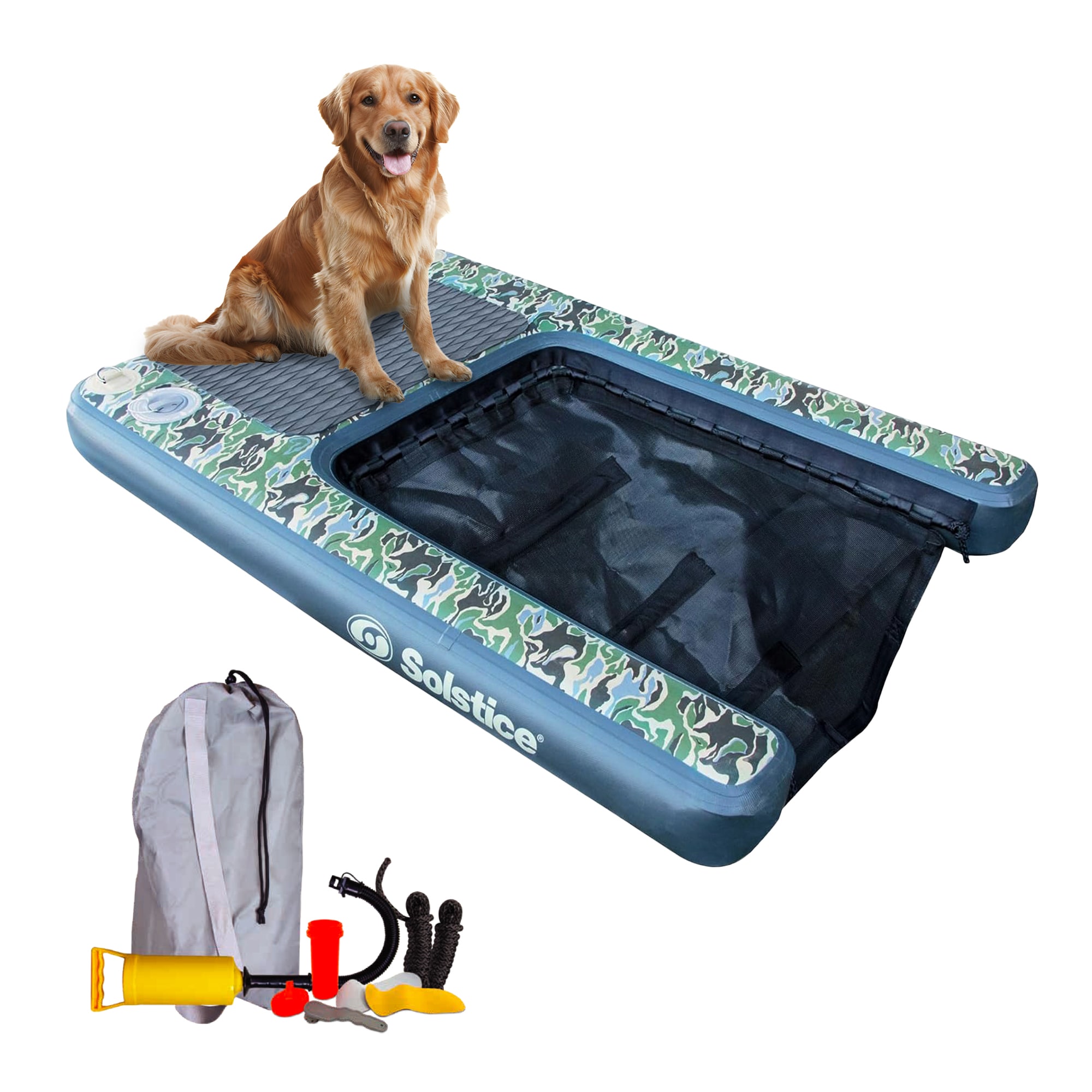Solstice Watersports Solstice Original Inflatable Pup Plank Dog Float ...