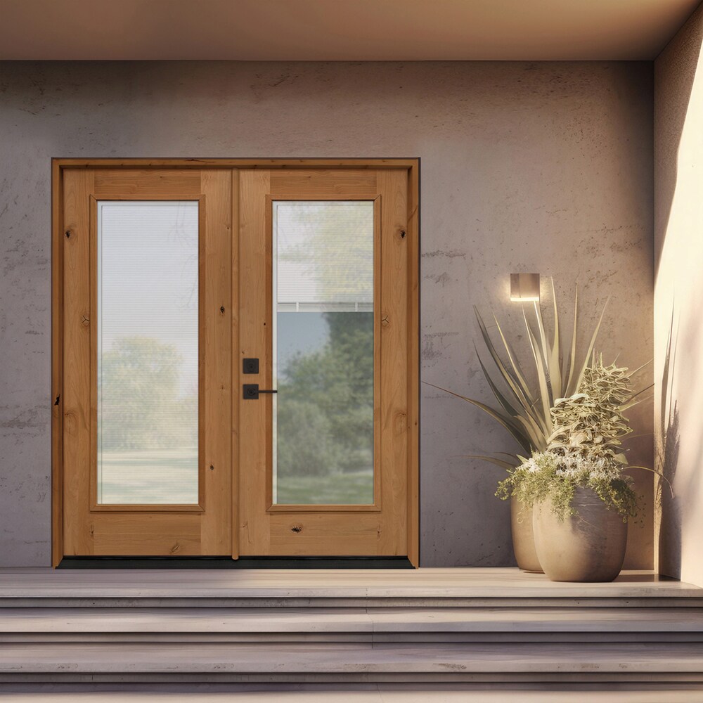 Greatview Doors 72-in x 80-in x 4-9/16-in Wood Right-hand inswing ...