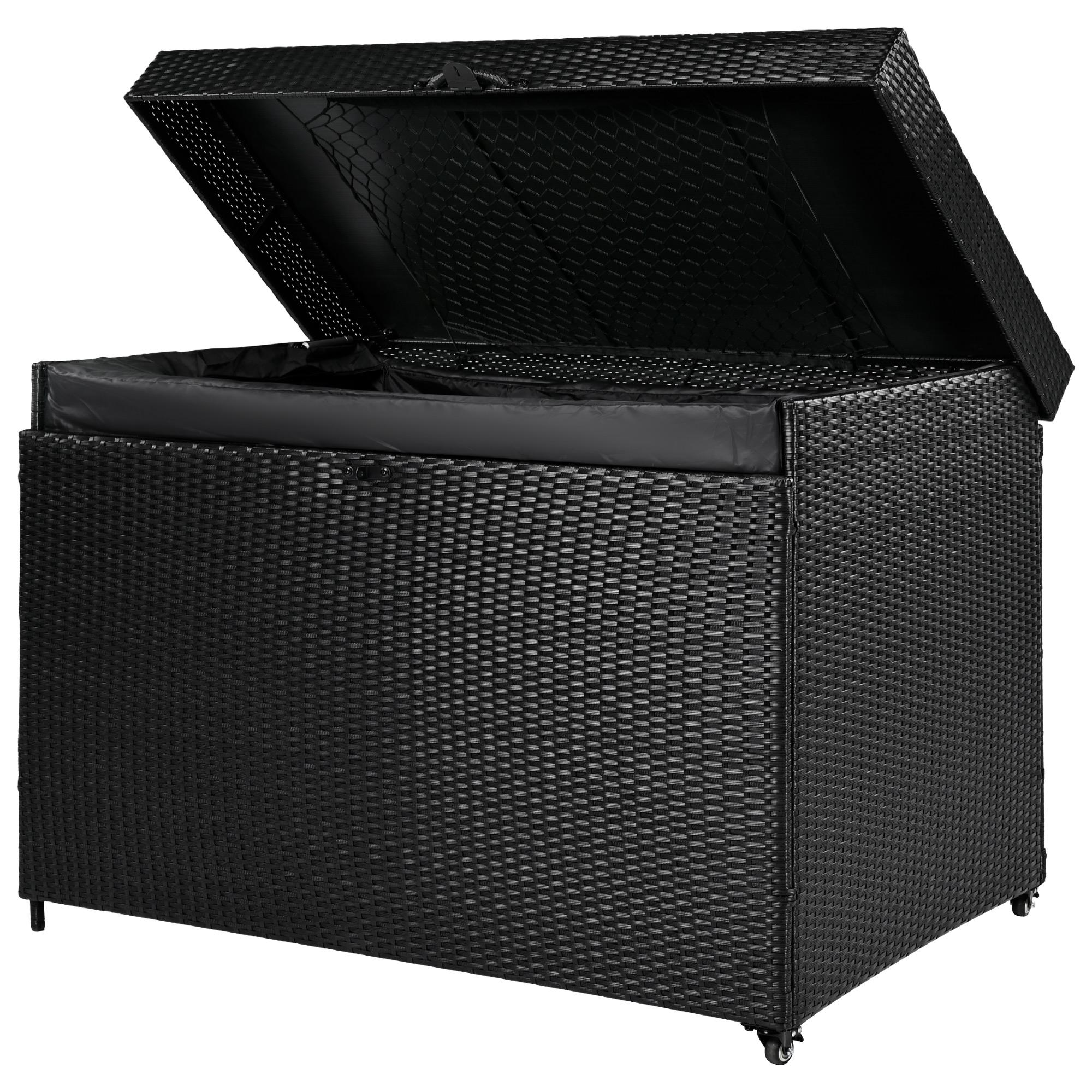 Bayfeve All-Weather Outdoor Storage Box 51.2-in L x 31.7-in 230-Gallon ...