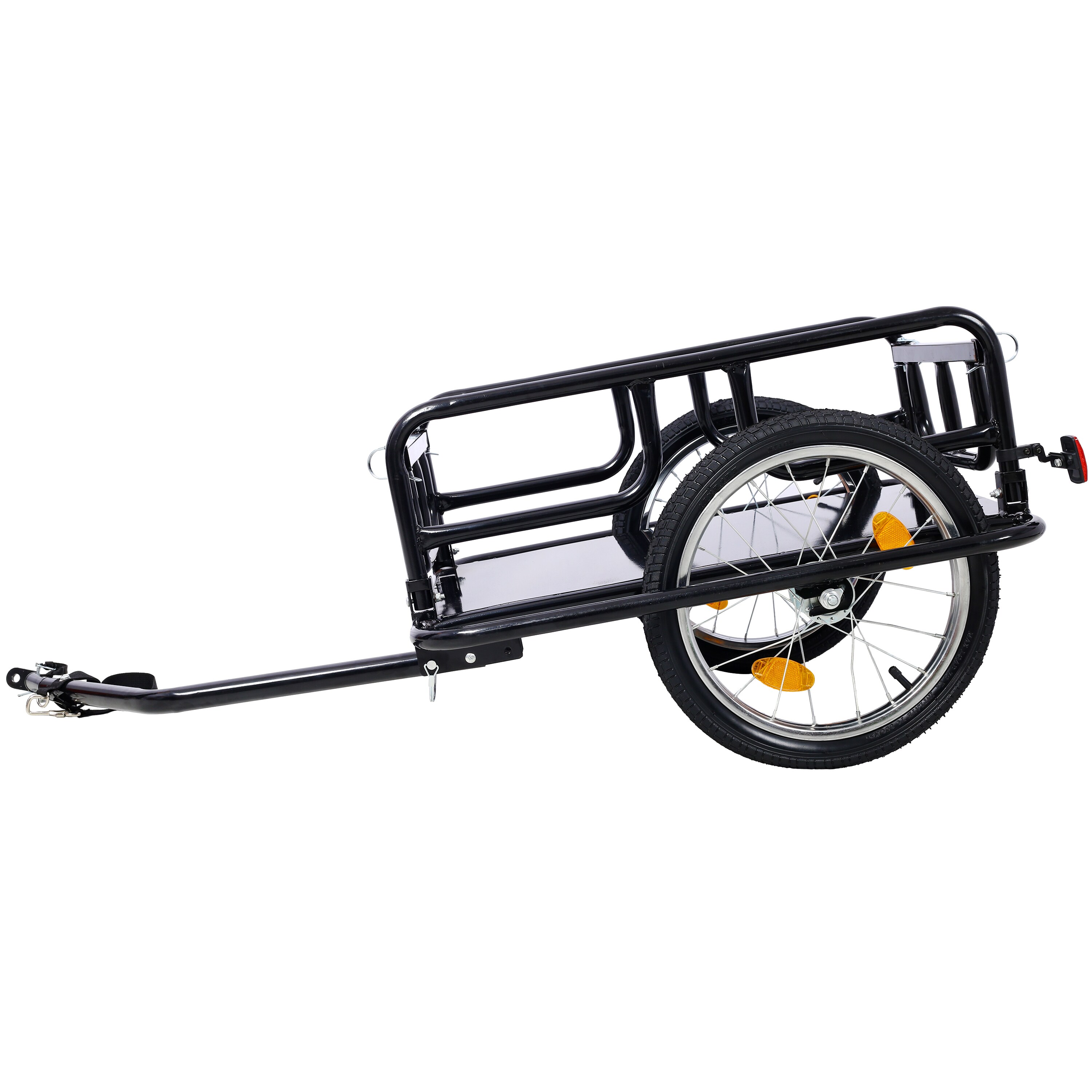 Tatayosi Foldable Bike Cargo Trailer with Universal Bike Hitch Bicycle ...