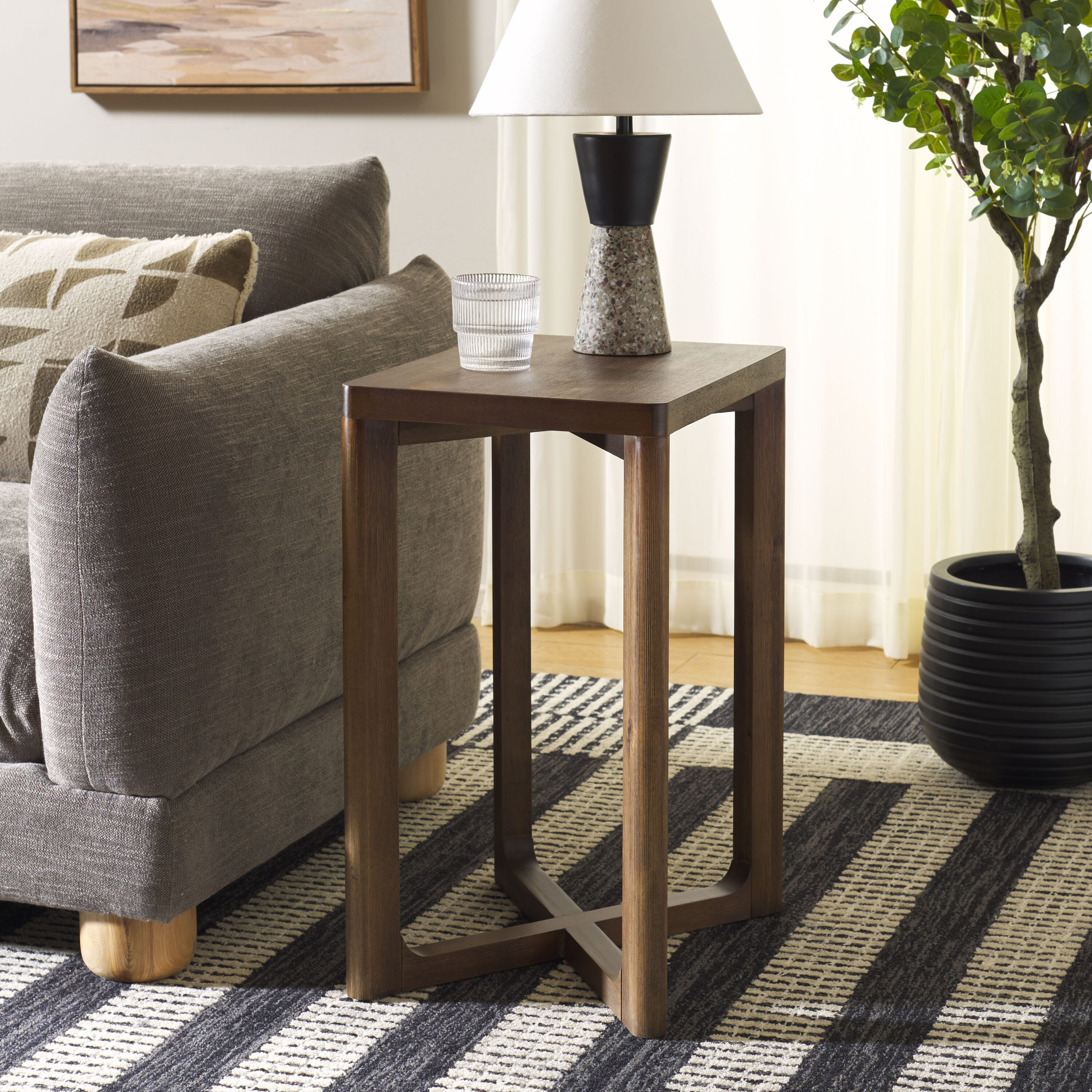 Safavieh Mission/Shaker Nc Coating Acacia Accent Table Set in the ...
