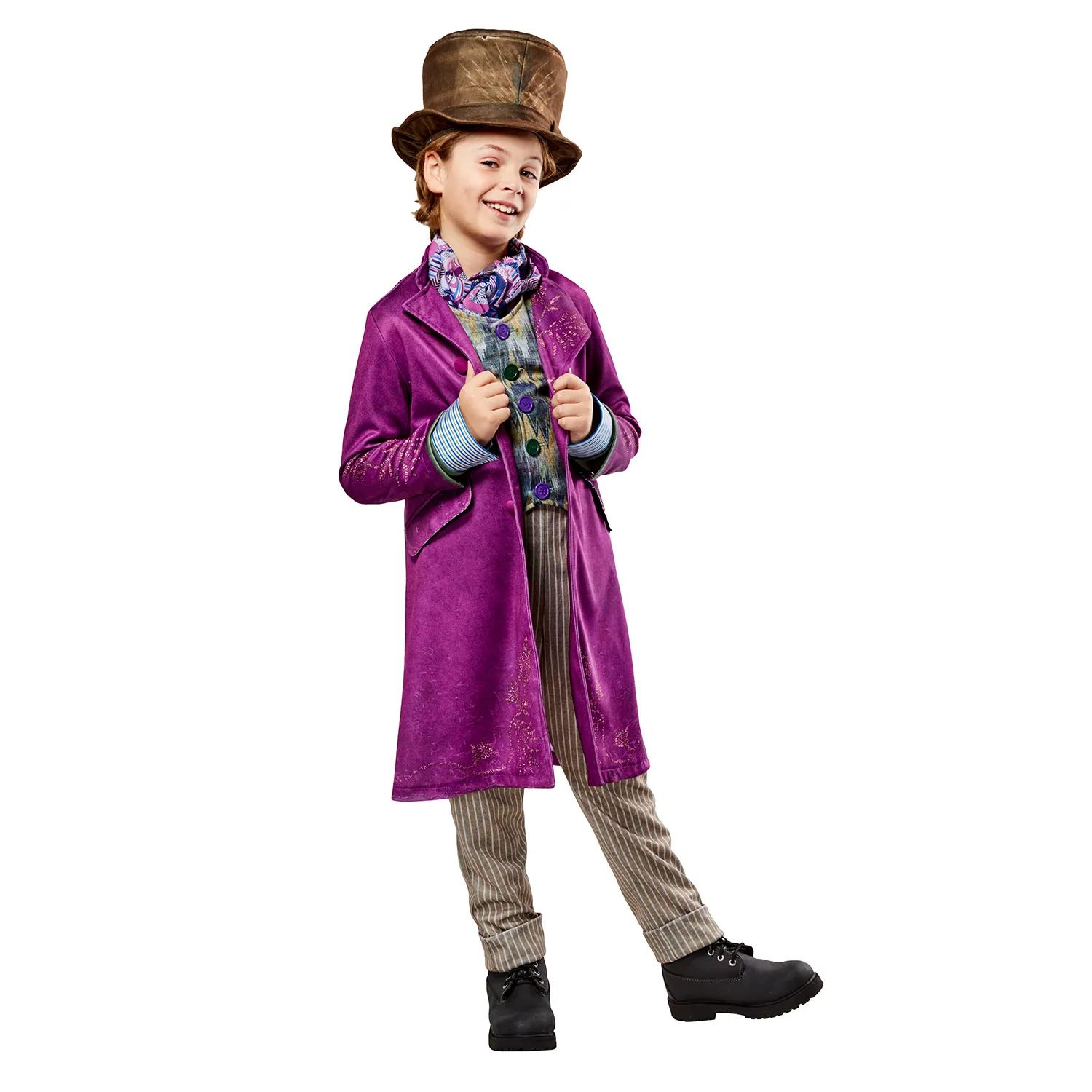 Rubies Boy's Wonka Multicolored Polyester Willy Wonka Costume - Medium ...