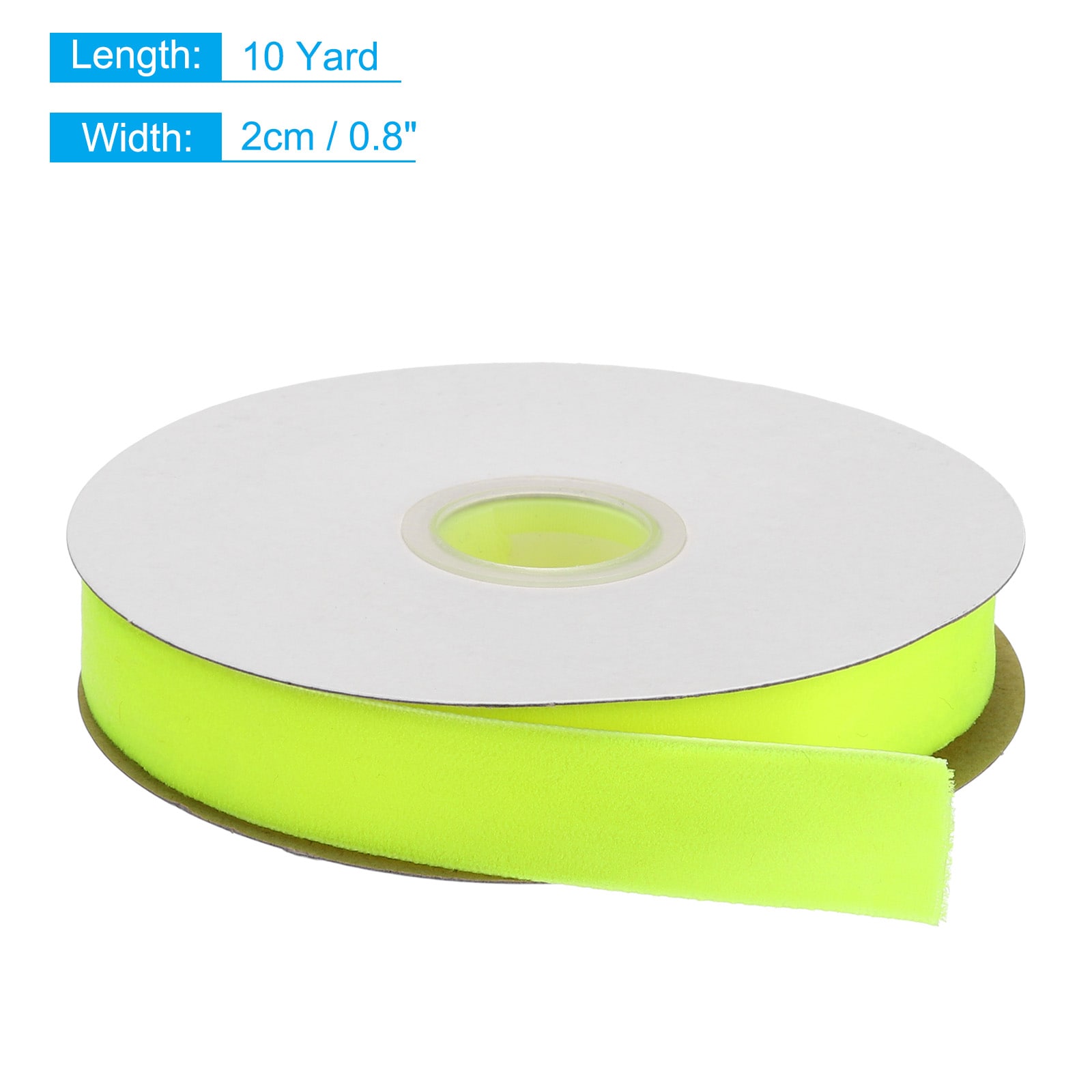 Unique Bargains Velvet Ribbon 3/4 Inch x 10 Yard Single Face Spool ...