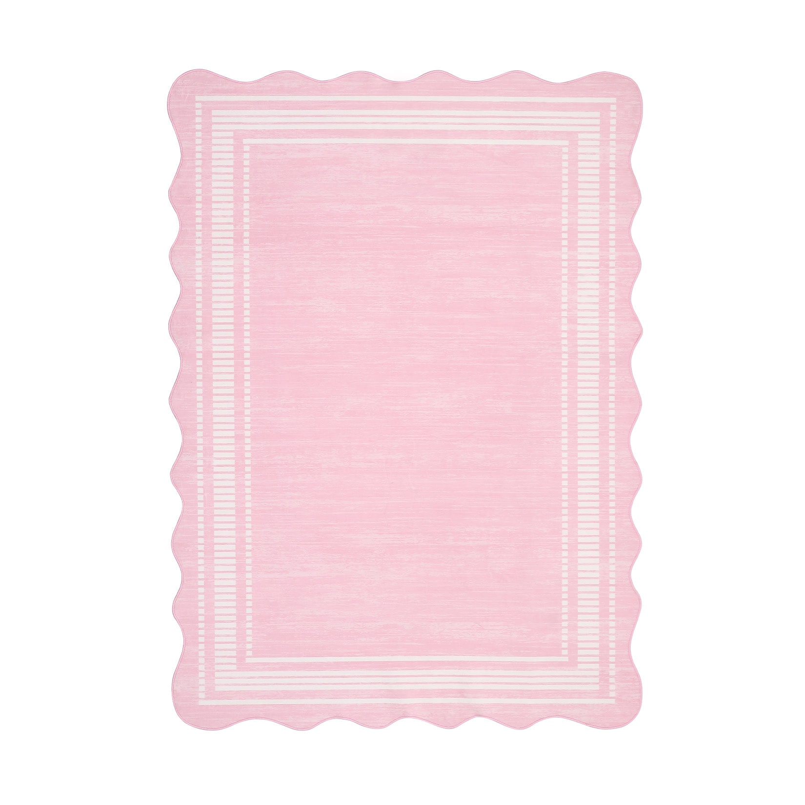 Garvee 8 x 10 ft Pink Rectangular Polyester Bedroom Living Room Dining ...