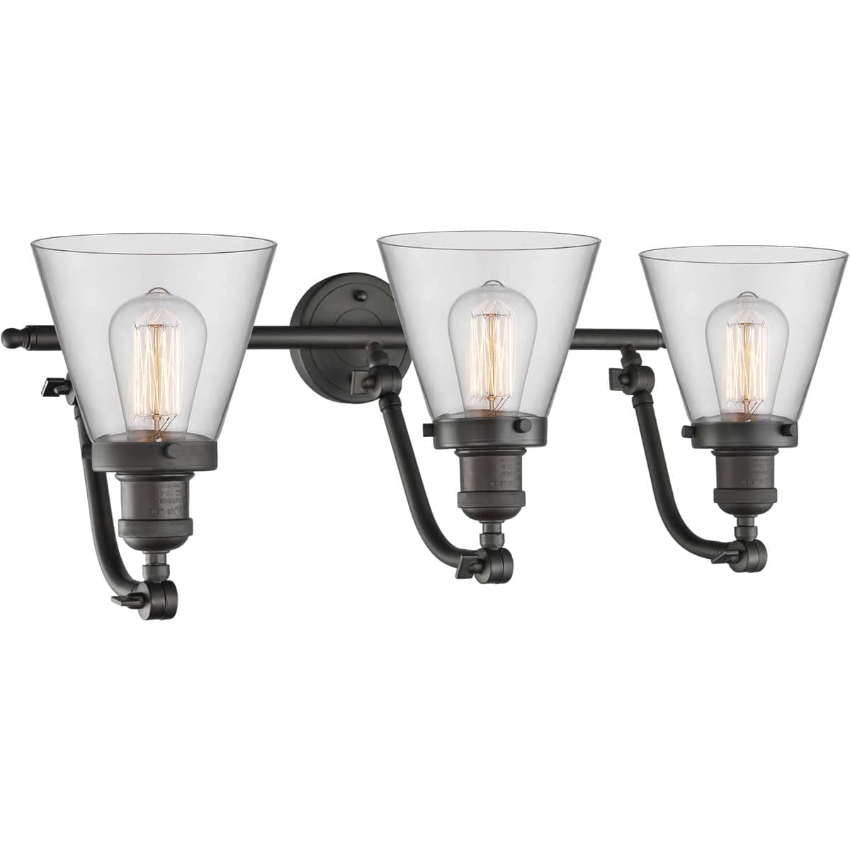 Innovations Lighting 515-3W-OB-G62 Franklin Restoration Small Cone ...
