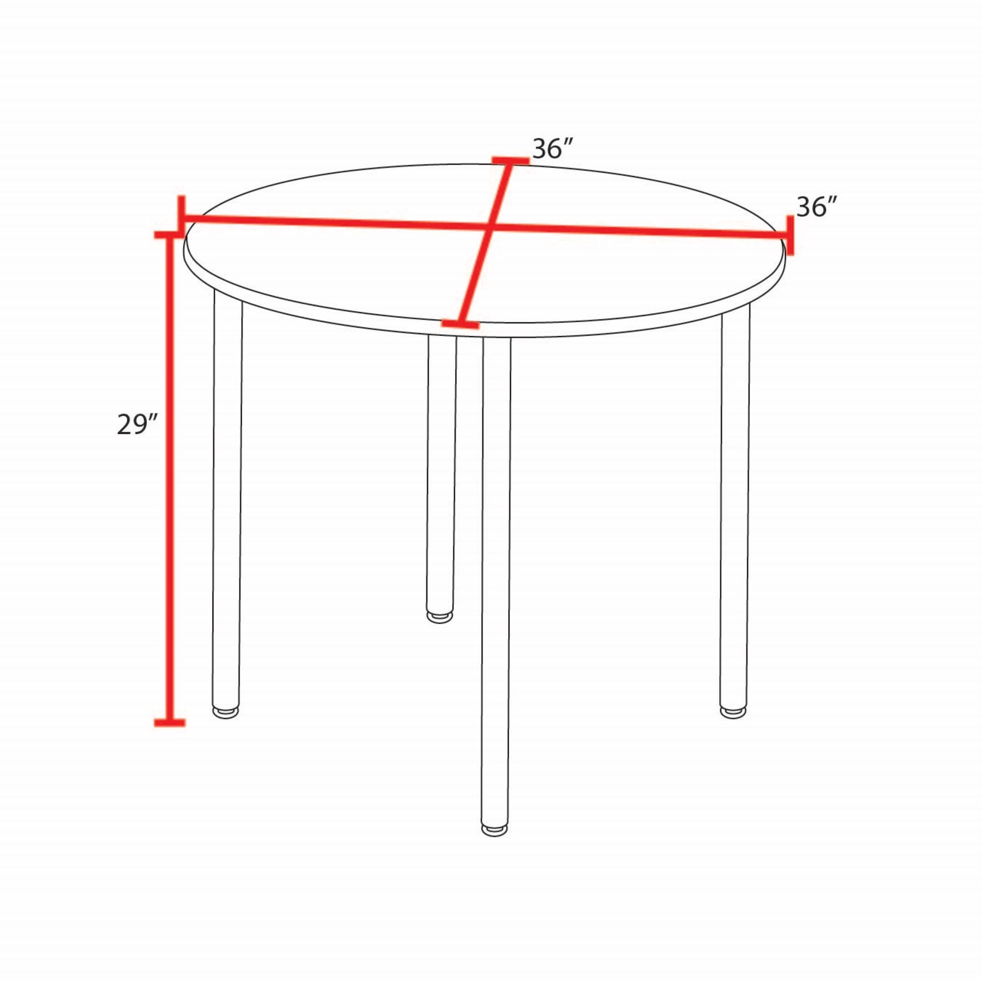 Regency Kee Folding Tables BlackCherry Round Contemporary/Modern Wood ...