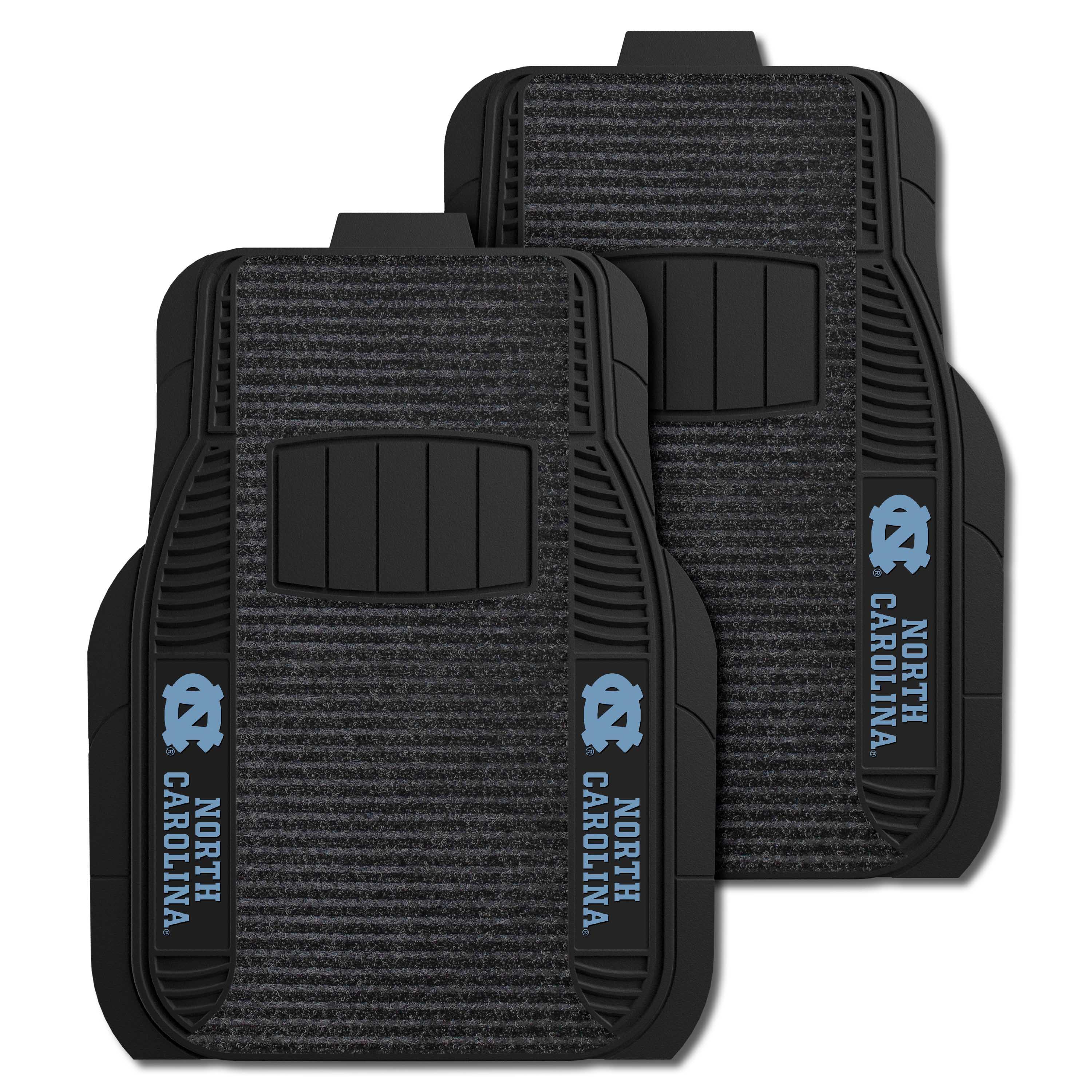 FANMATS UNC- Chapel Hill 2 Piece Deluxe Trimable Car Mat Set in the ...