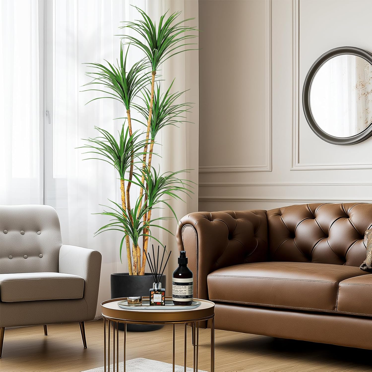 GarveeLife 6ft artificial dracaena tree/ realistic fake dracaena ...